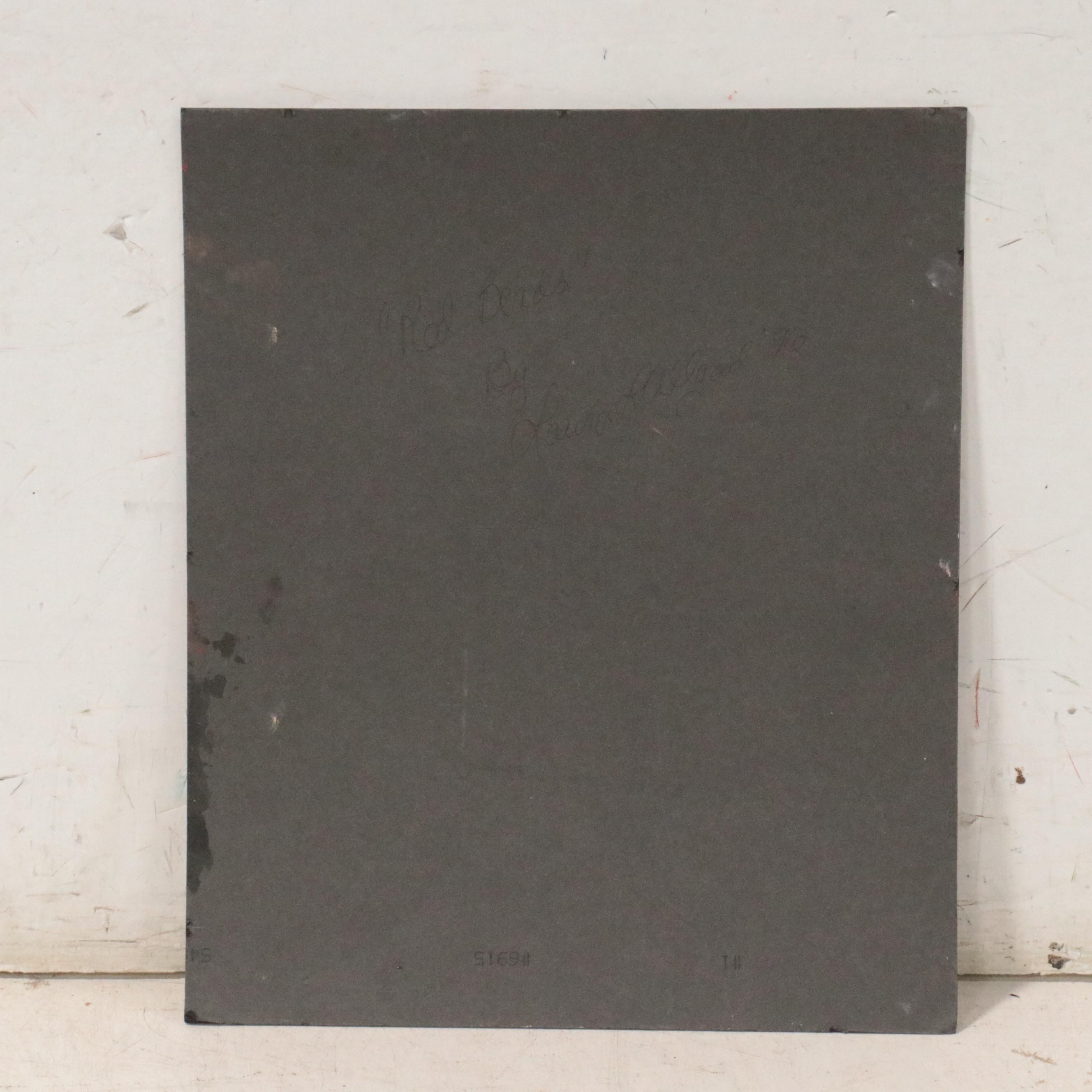 Laura Allgood Oil Painting of Stylized Figure, Late 20th Century | EBTH