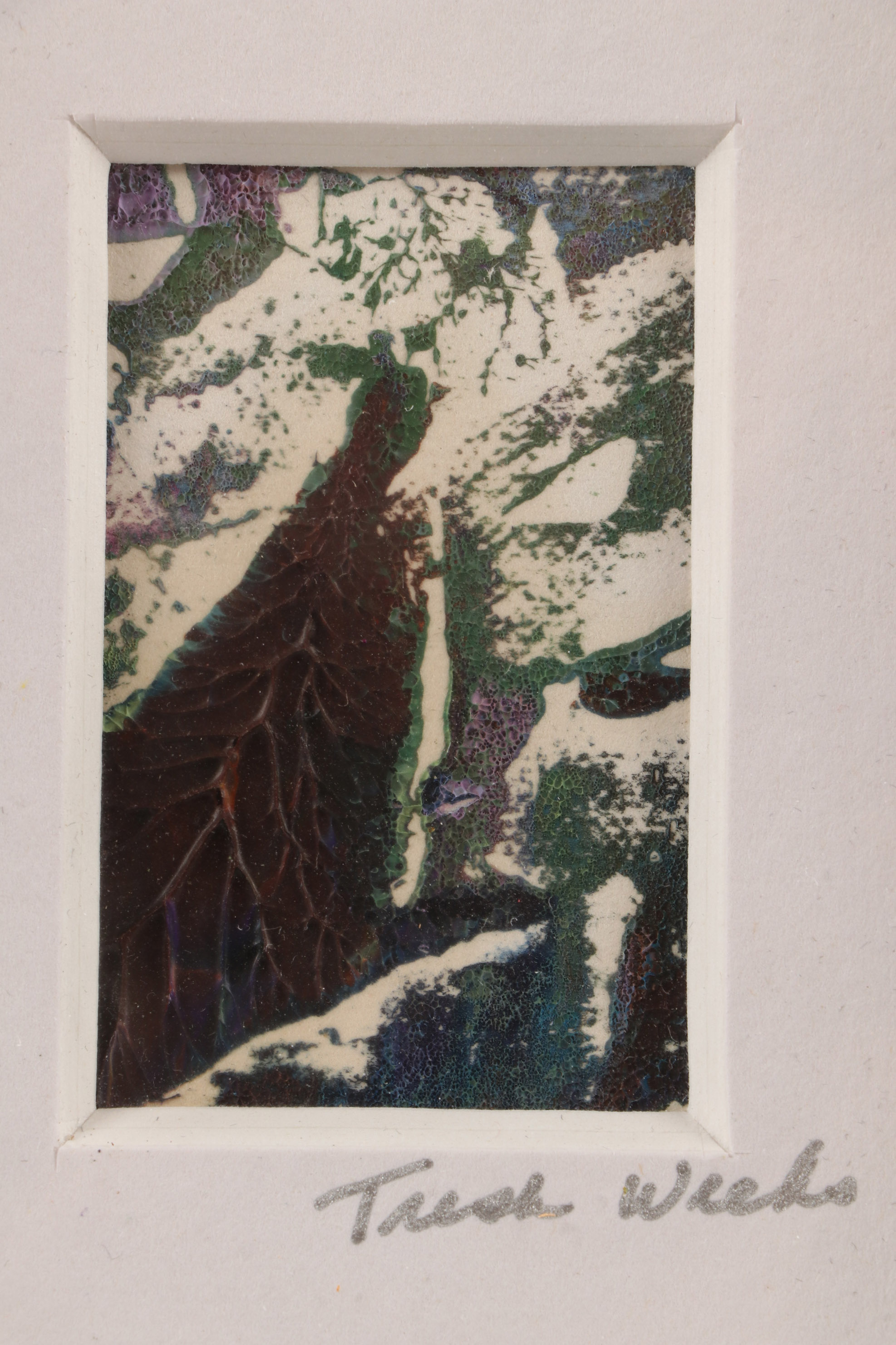 Trish Weeks Abstract Encaustic Painting | EBTH