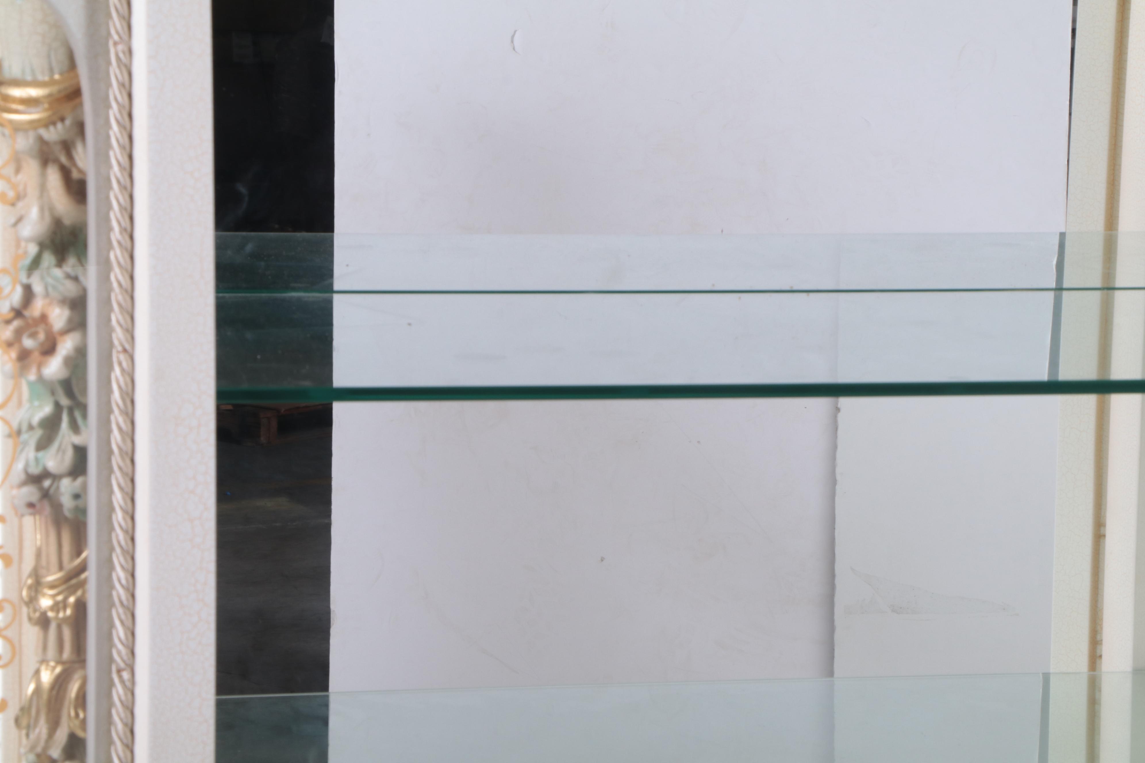 Meroni Francesco e Figli Rococo Style Paint-Decorated Curio Cabinet | EBTH