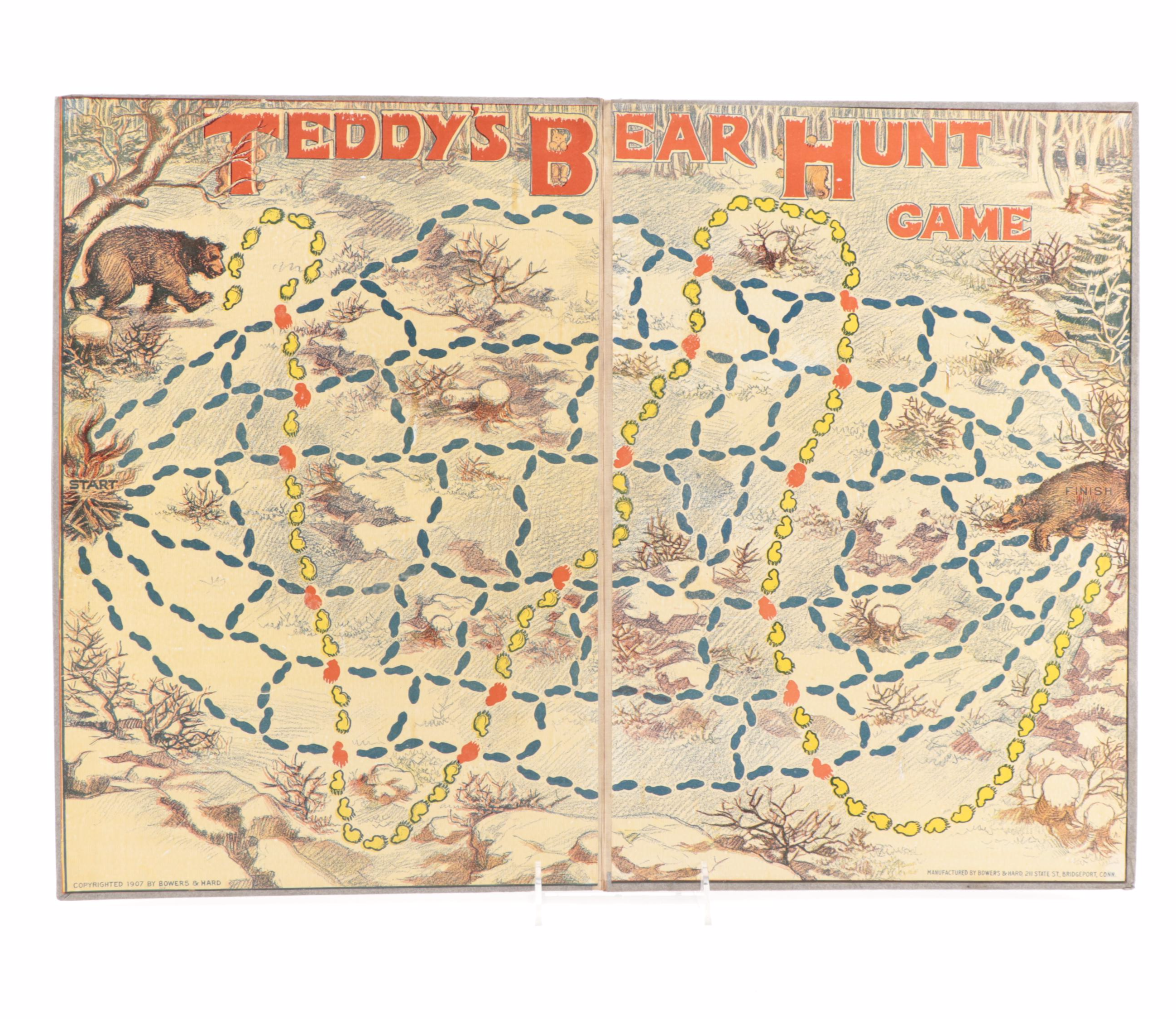 Bowers & Hard Theodore Roosevelt "Teddy's Bear Hunt" Board Game, 1907 ...
