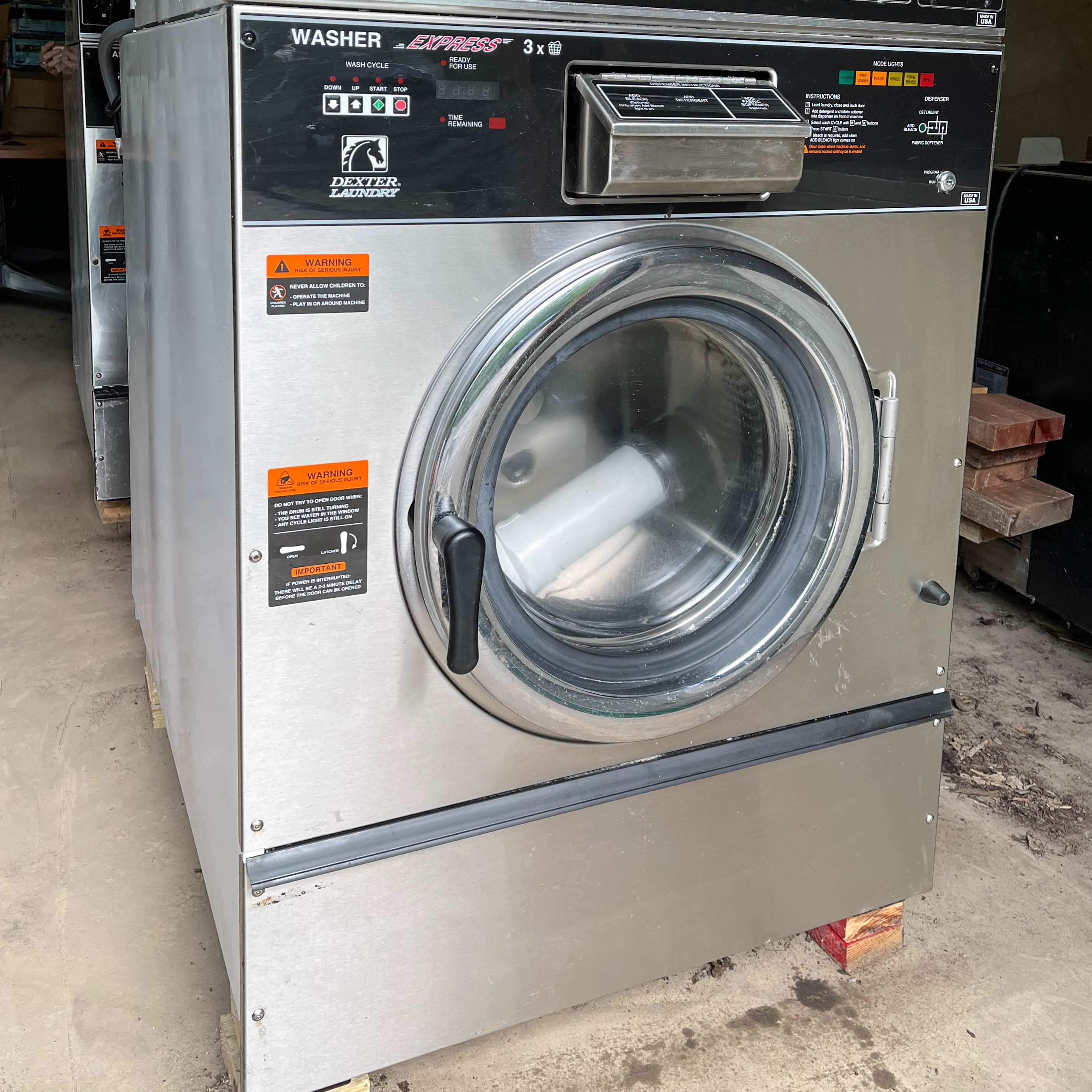 Dexter "Express" Commercial Stack Stainless Washer and Dryer | EBTH