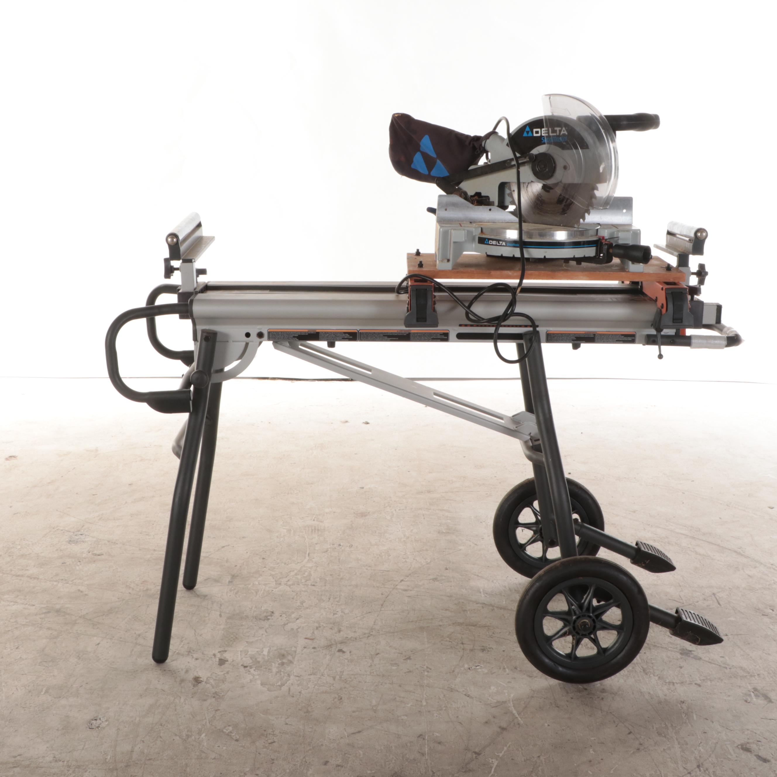 Ridgid Compound Miter Saw with Wheeled Stand | EBTH