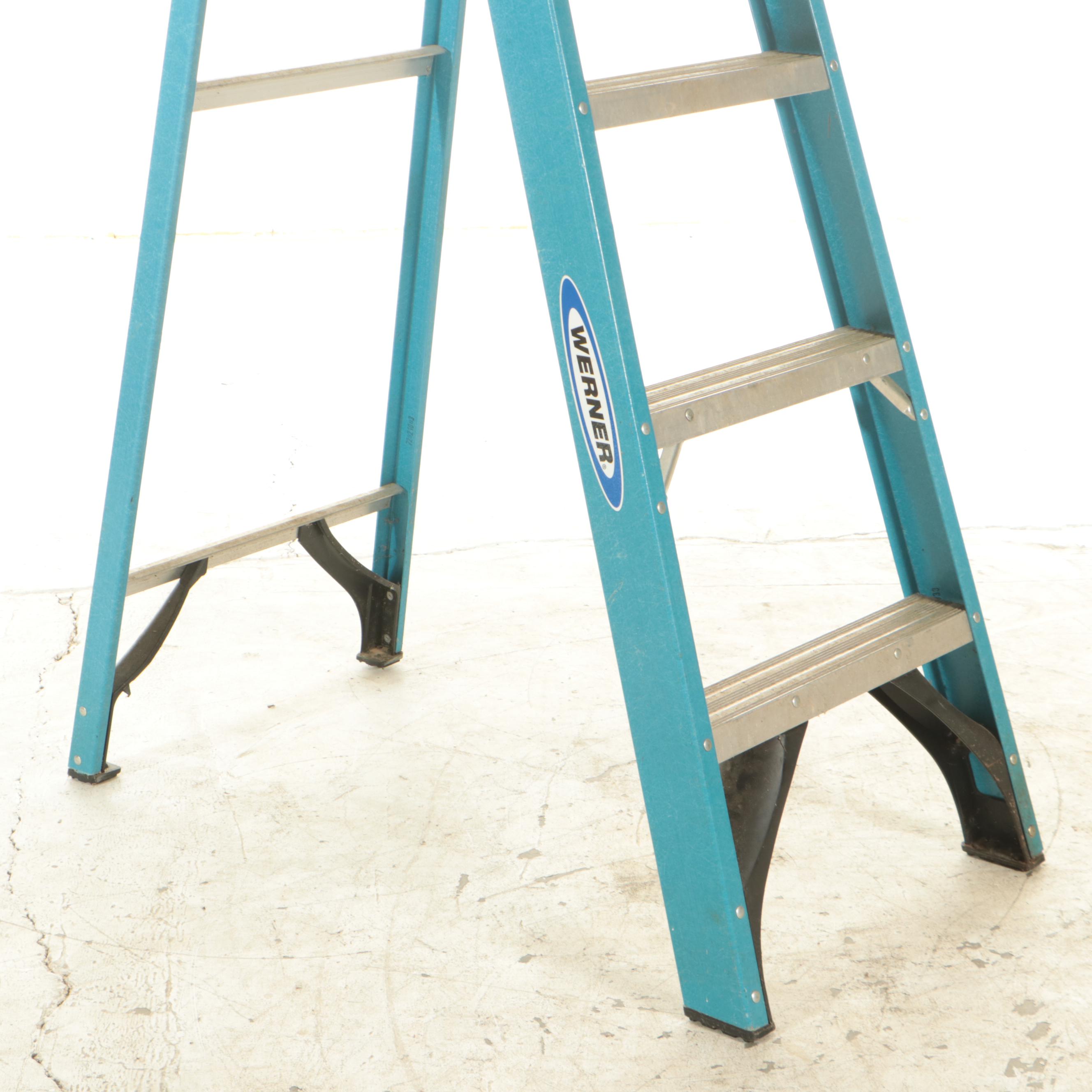 Werner 6' Fiberglass Step Ladder | EBTH