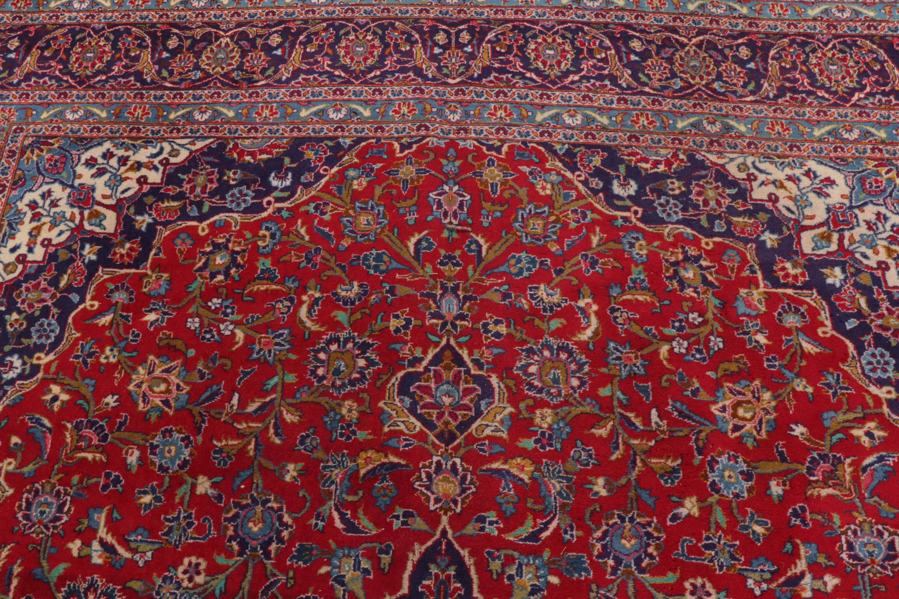 9'9 x 12'8 Hand-Knotted Persian Mashhad Room Sized Rug | EBTH