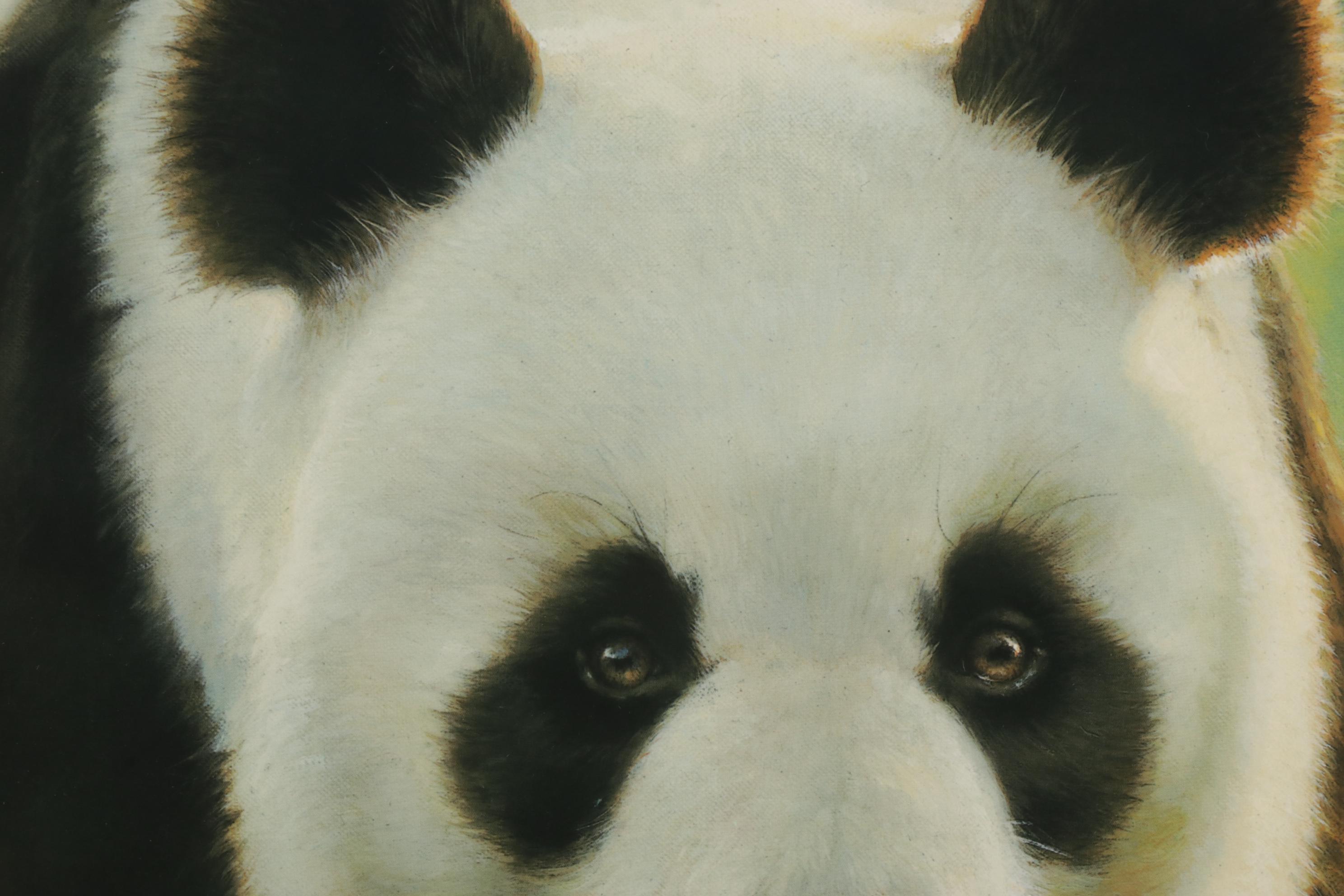 Nancy Glazier Giant Panda Offset Lithograph "Our Brother's Keeper ...