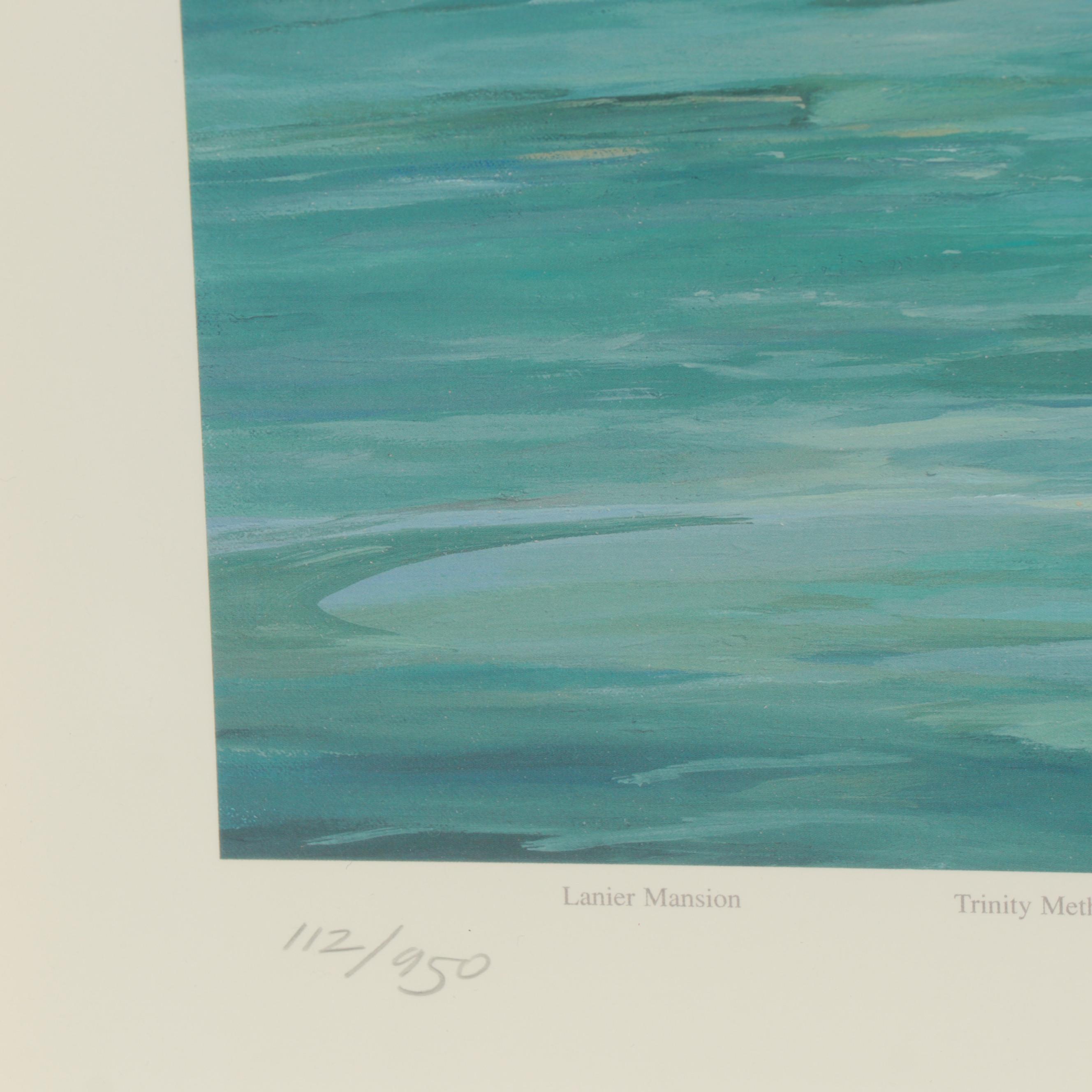 Michael Blaser Offset Lithograph "Madison Landing 1936" | EBTH