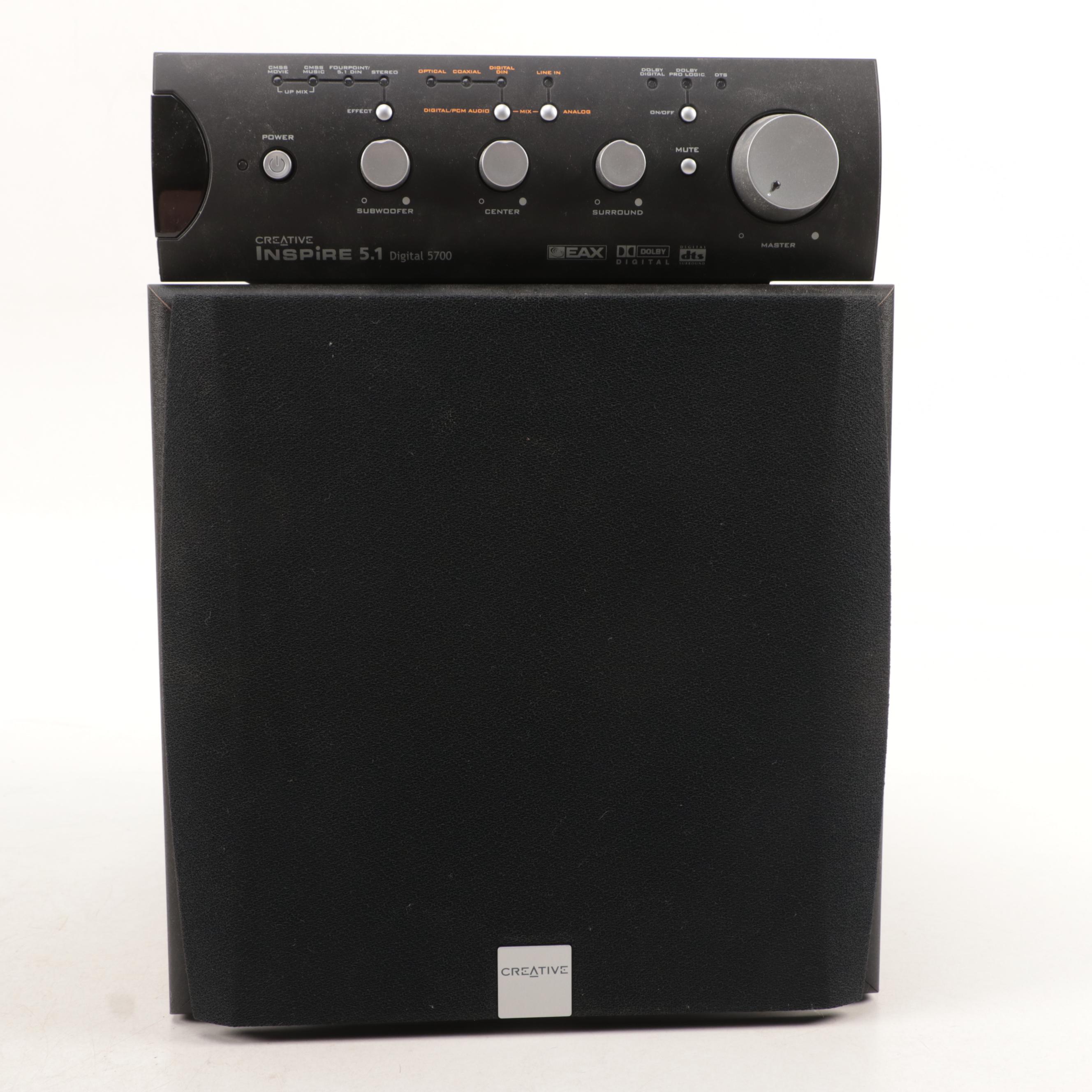 Creative Inspire 5.1 Digital 5700 Multimedia Speaker System | EBTH