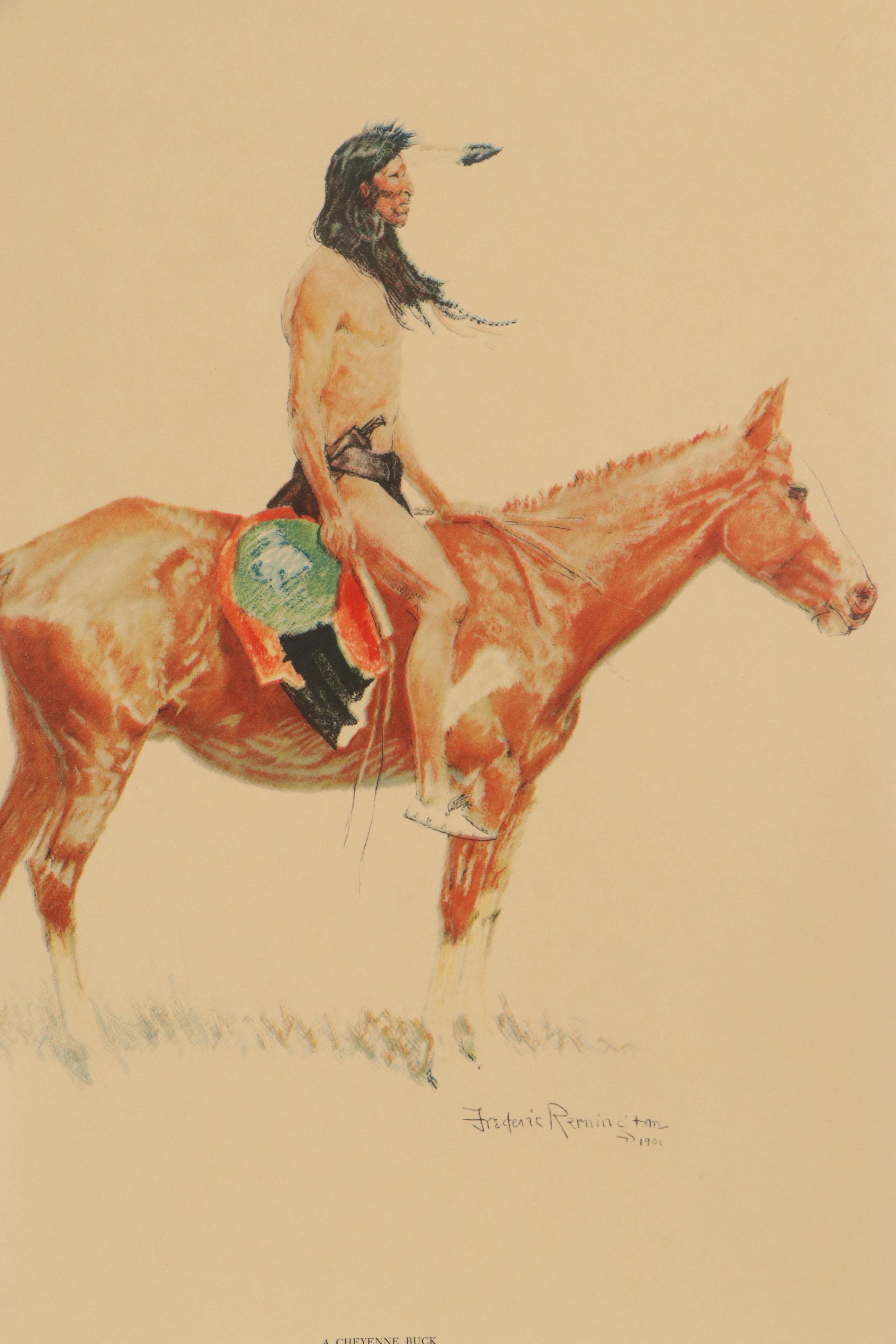 Collotype Reproductions after Frederic Remington "Buckskins" | EBTH