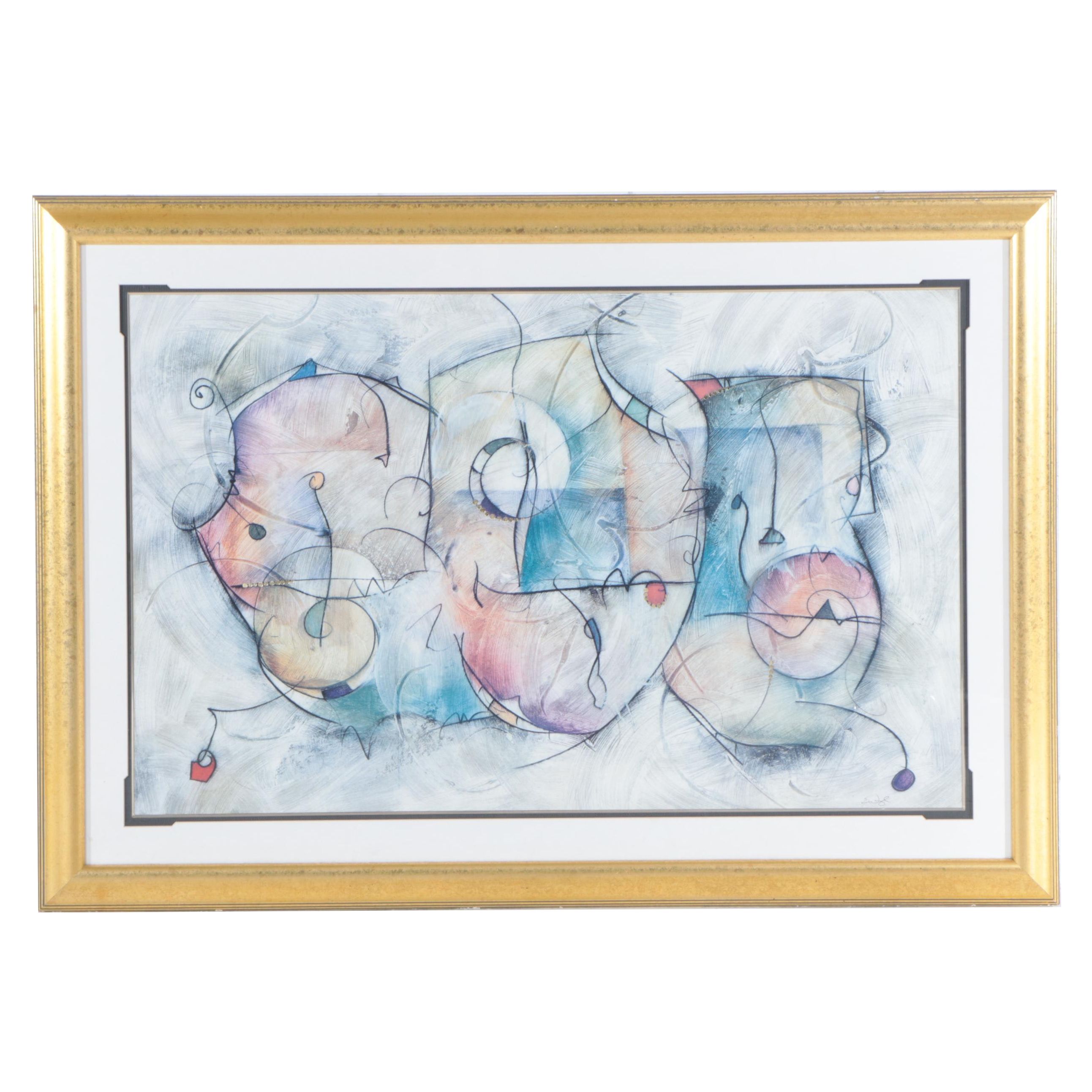 Abstract Offset Lithograph After Eric Waugh | EBTH
