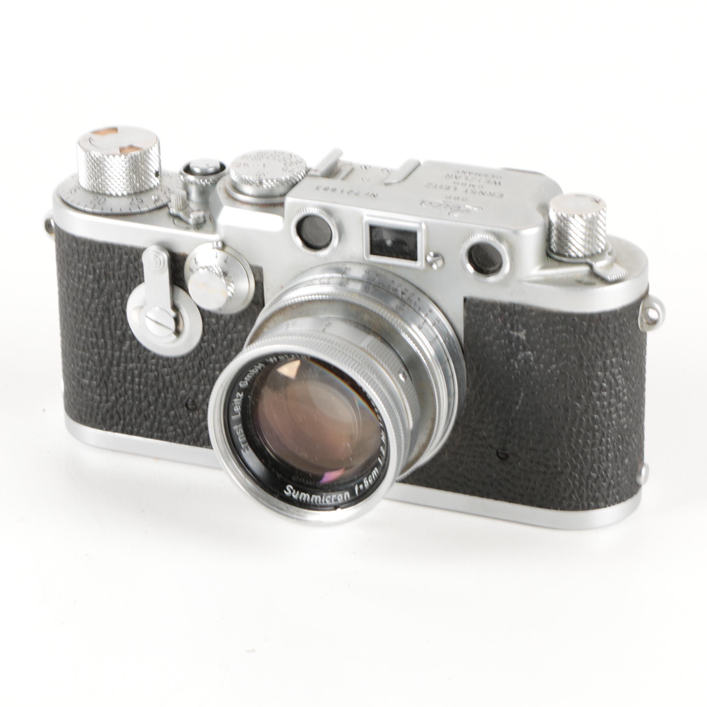 Leica 3F Camera with Leather Case and Accessories | EBTH