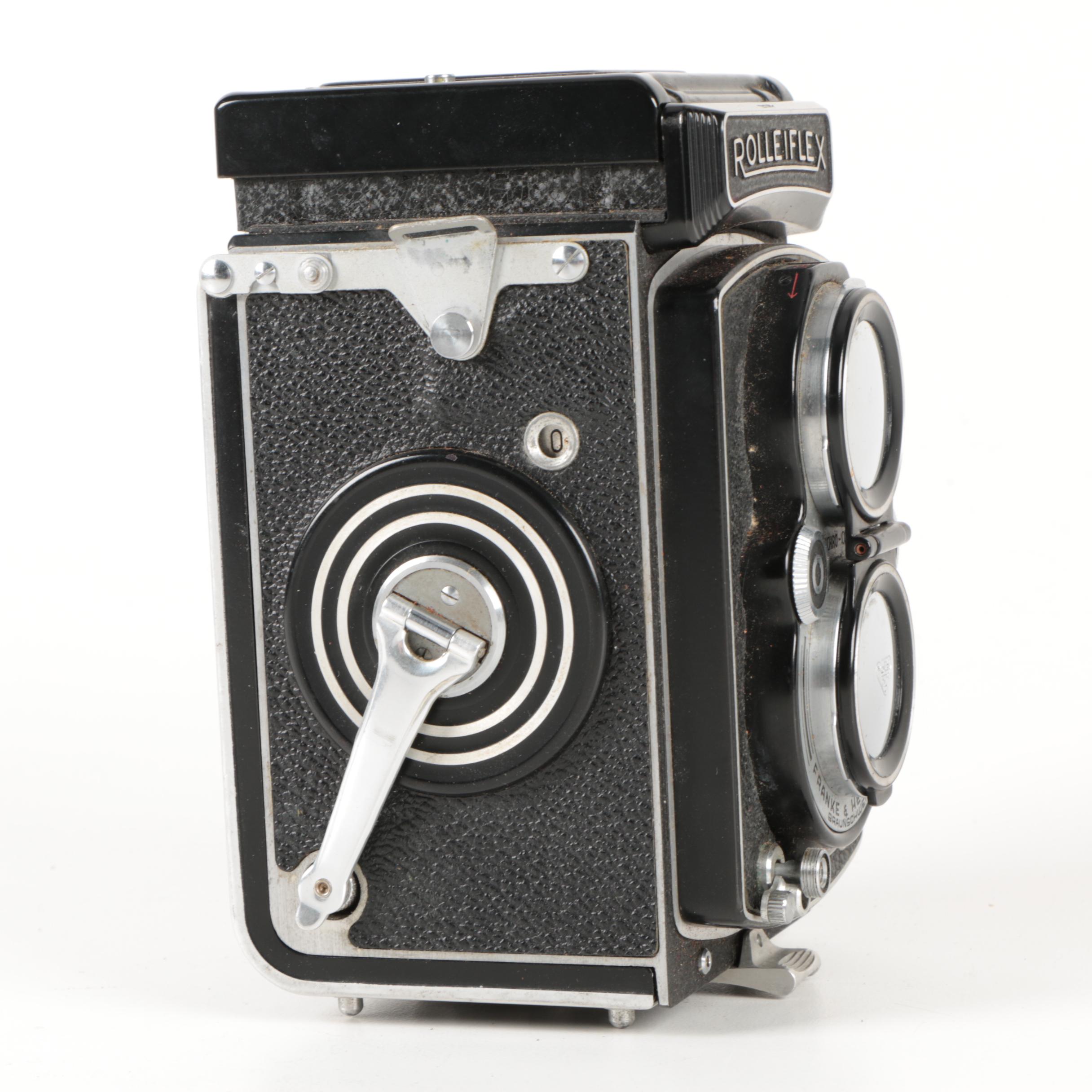 Rolleiflex Automat Camera with Leather Case and Accessories | EBTH