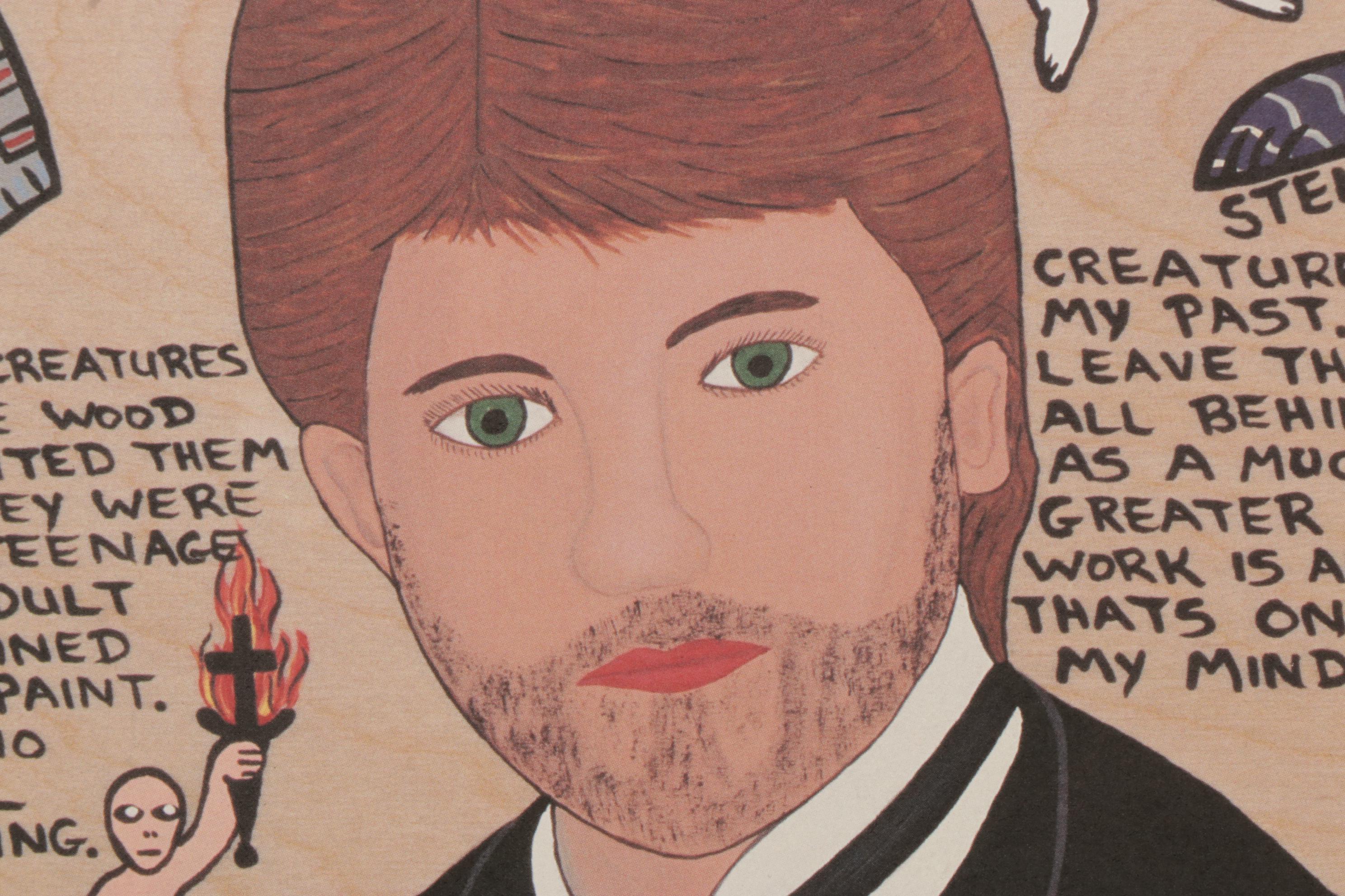 Michael Finster Folk Art Offset Lithograph "The Collection," Circa 1995 ...