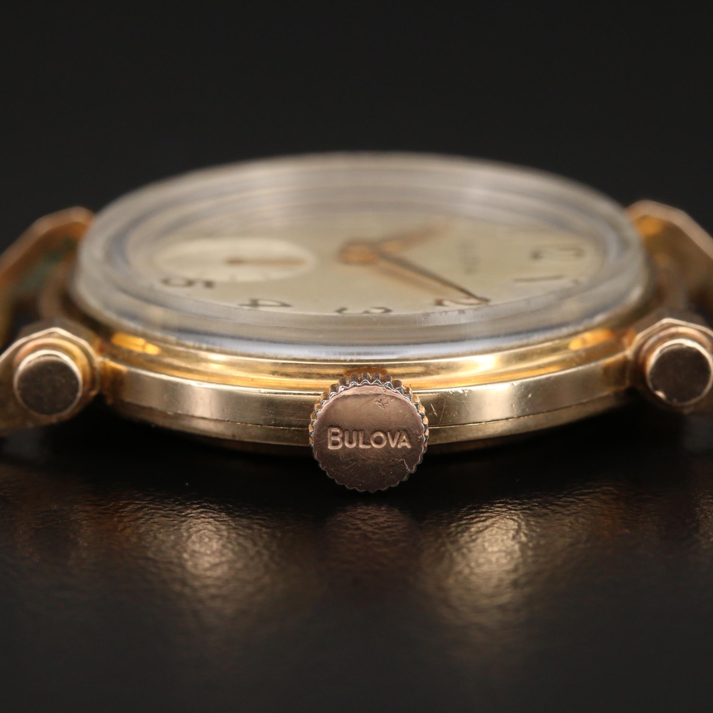 1946 Bulova His Excellency "AA" 10K Gold Filled Stem Wind Wristwatch | EBTH