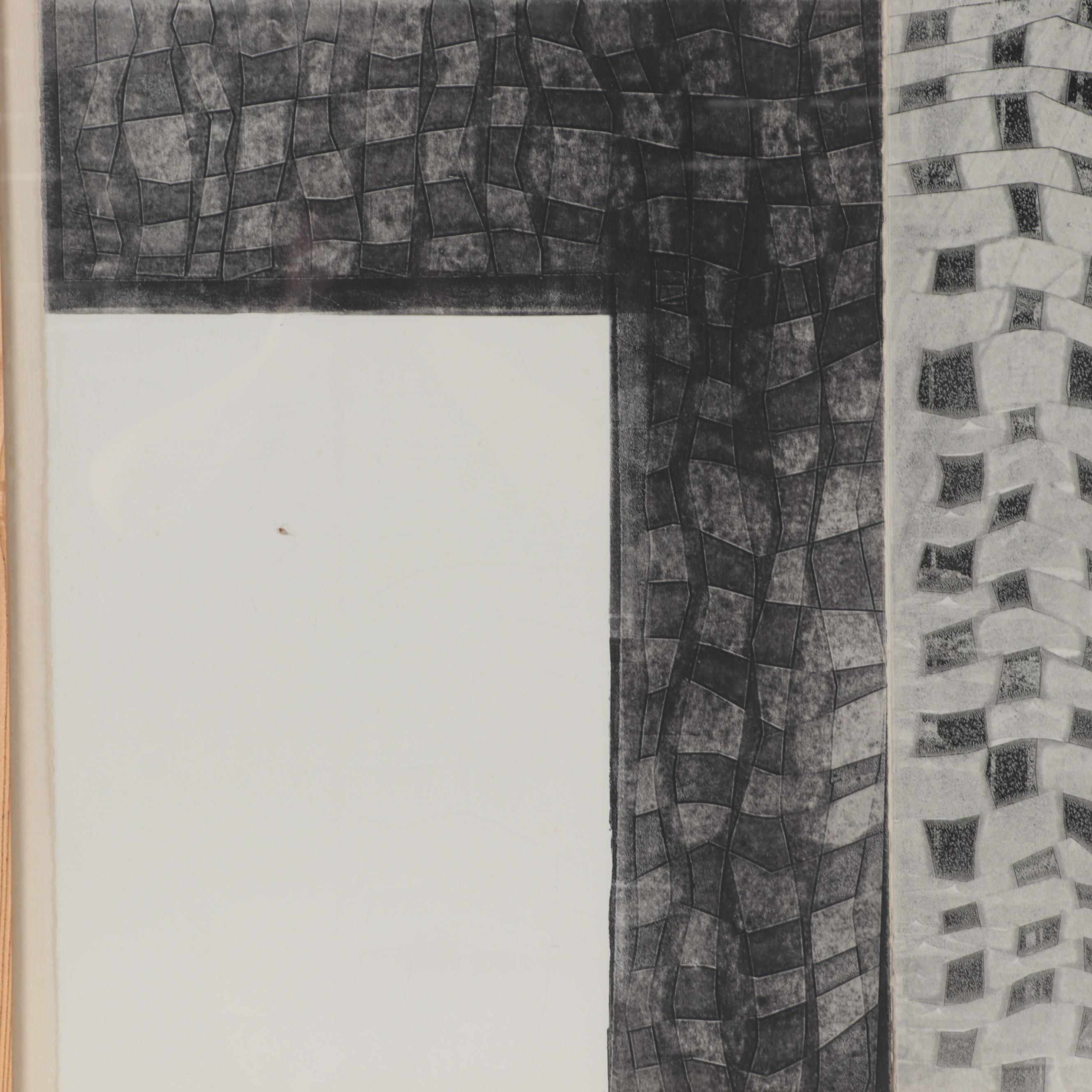 Polly Doyle Monoprint "Unsent Letter to Dame Edith Sitwell VI" | EBTH