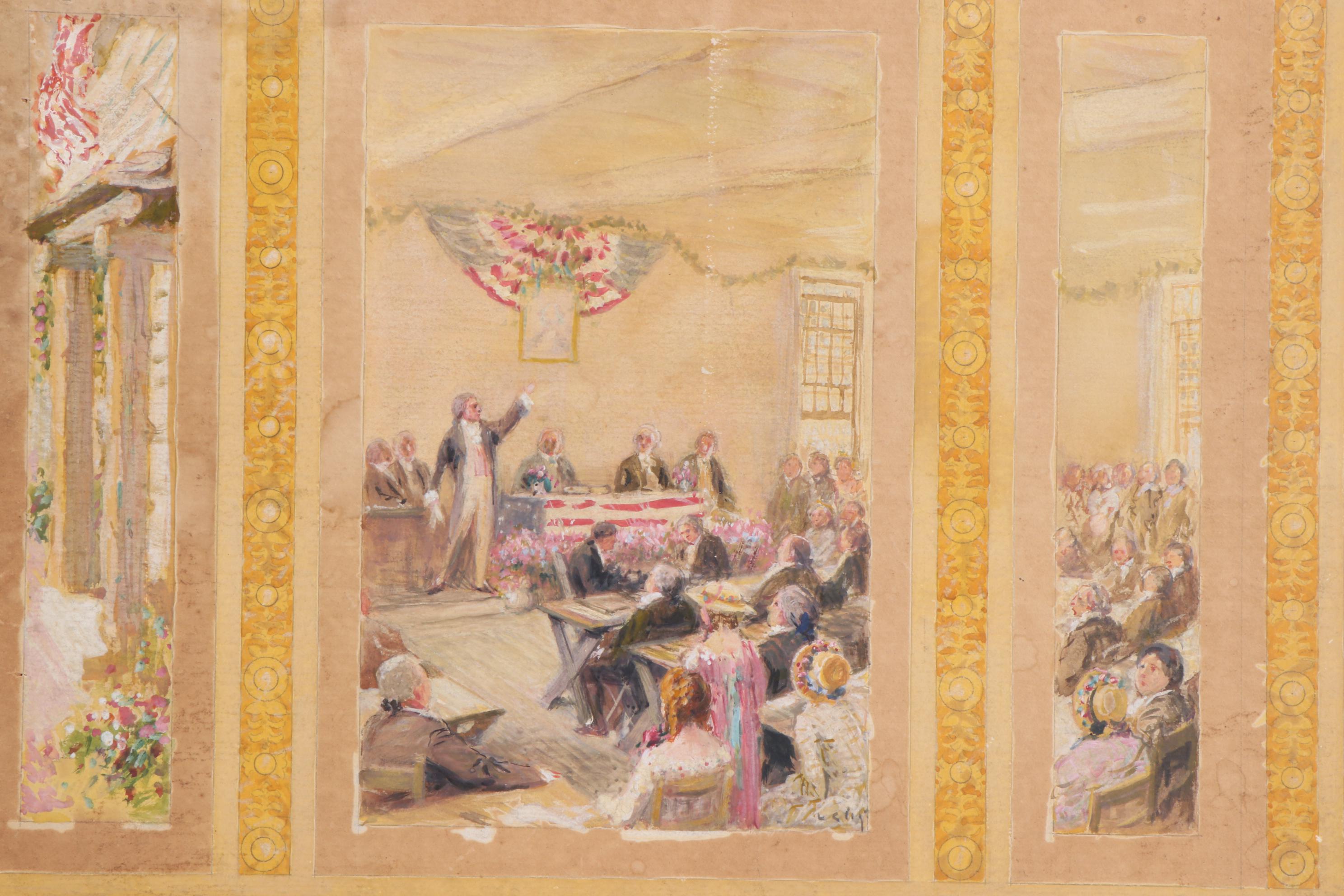 Louis Charles Vogt Watercolor Painting, Early 20th Century | EBTH