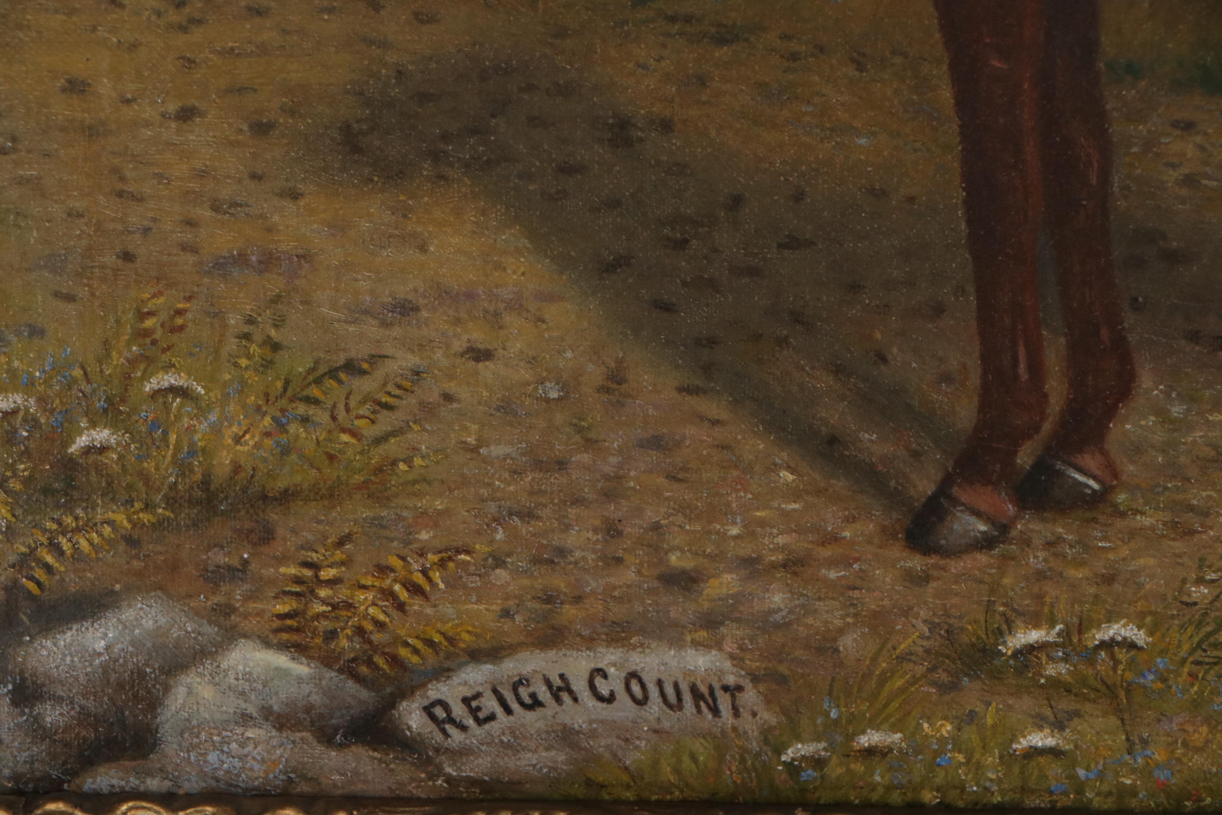 Harry Lyman Oil Painting "Reigh Count," 1928 | EBTH