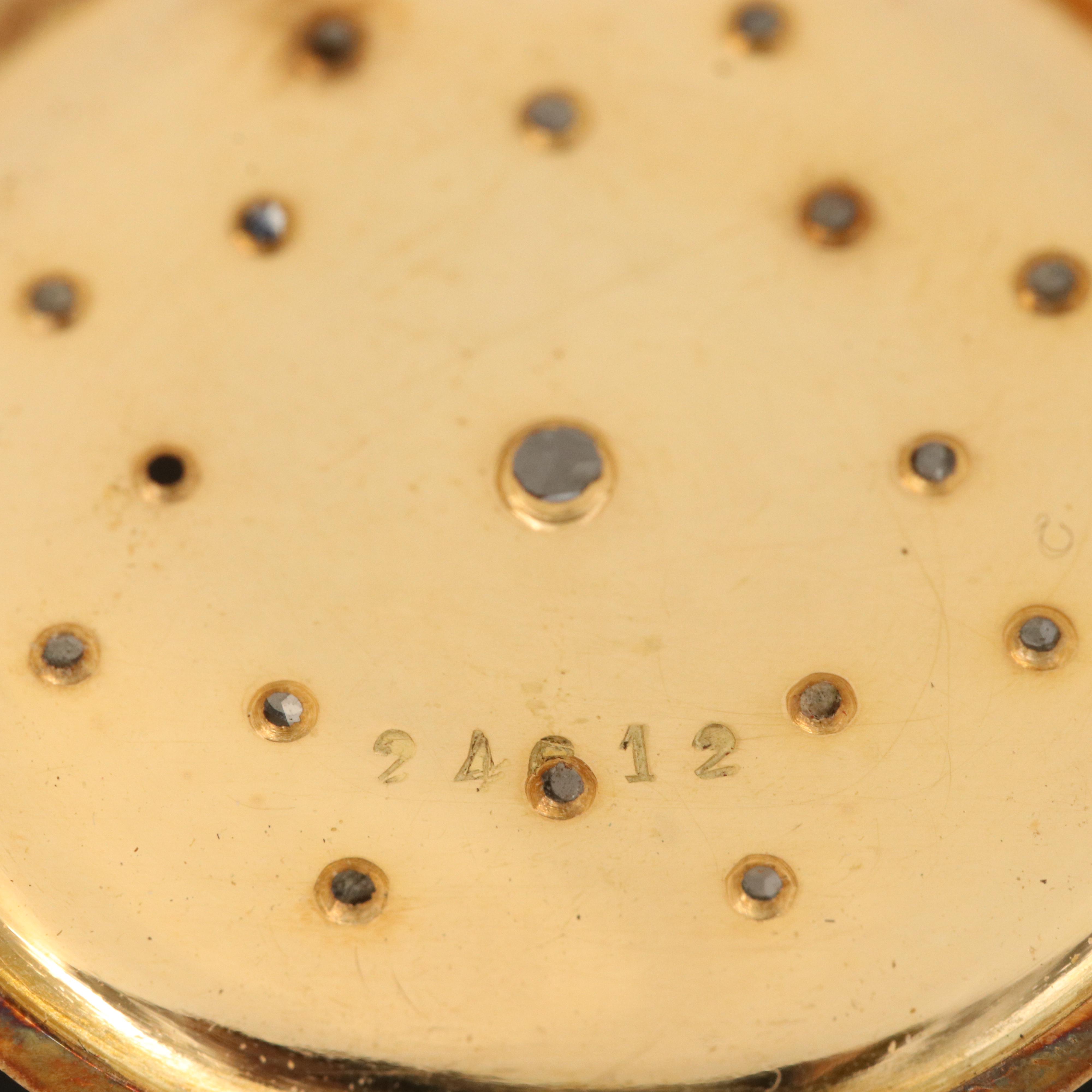 Antique Golay - Leresche & Fils 18K Gold, Enamel and Diamond Pocket ...