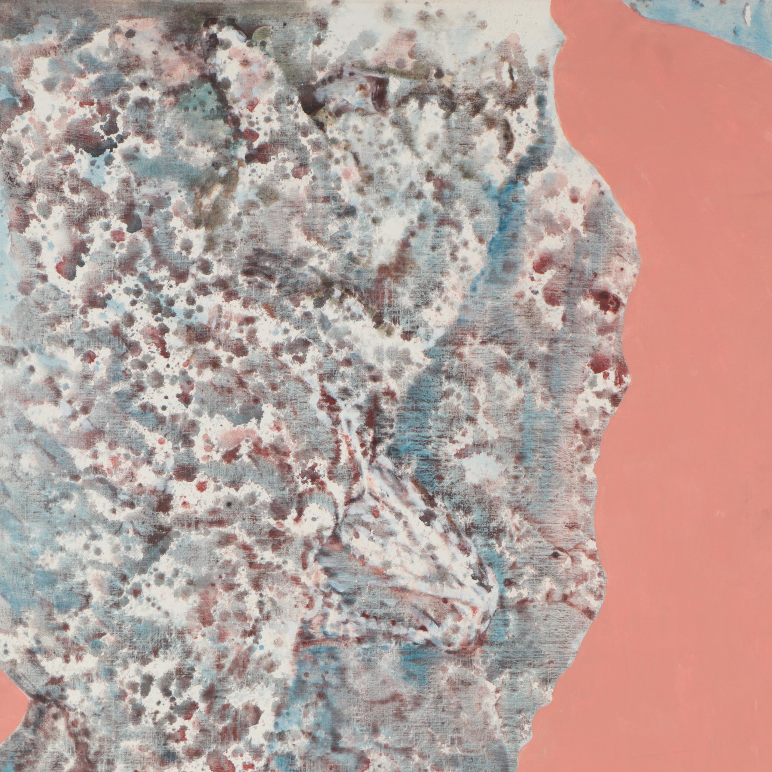 Don Stacy Abstract Oil Painting, 1980s | EBTH