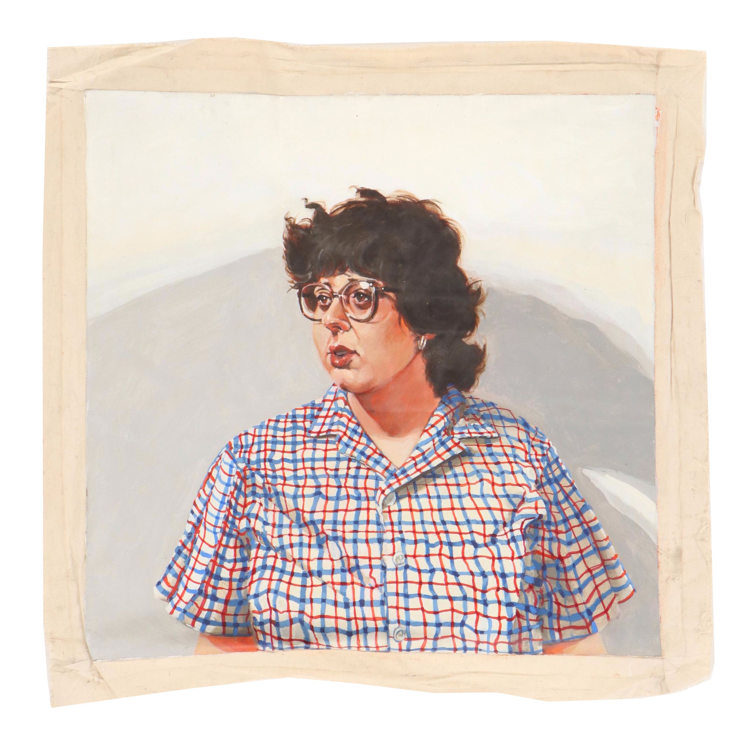 Joseph Daniel Fiedler Portrait Acrylic Painting, Circa 1983 | EBTH