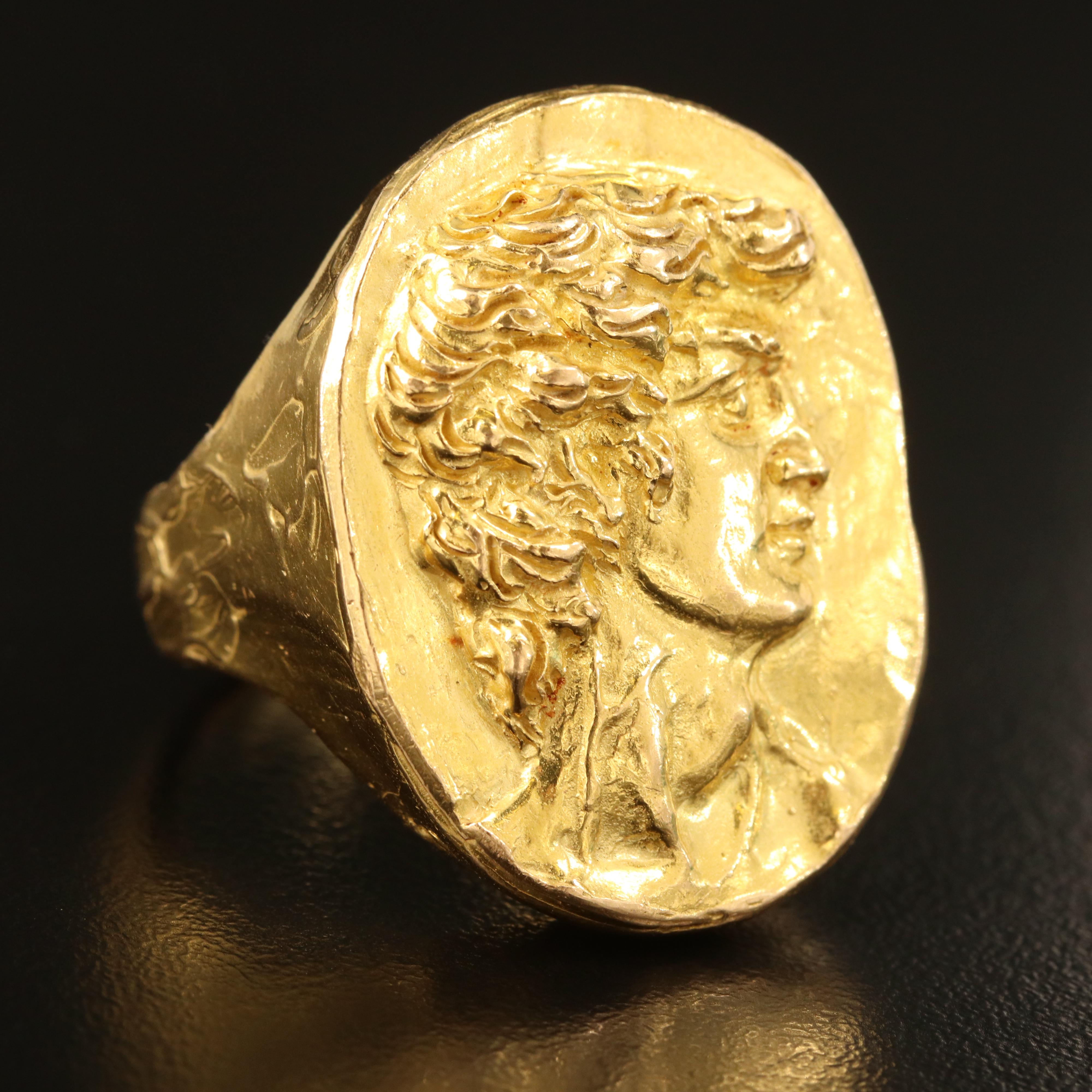 Nino D'antonio Germano 18K Lost Wax Cast Classical Ring | EBTH