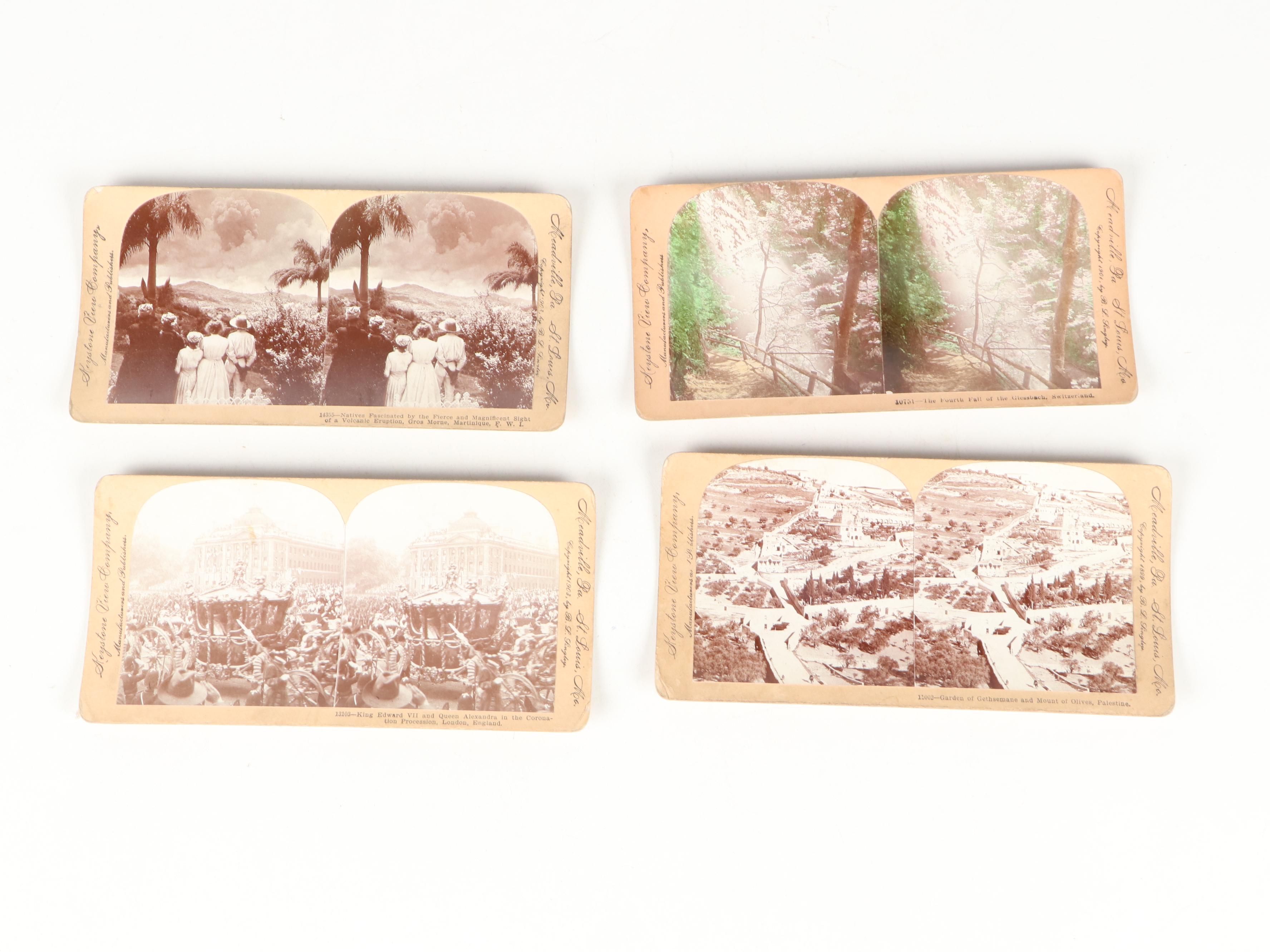 H. C. White 1900 Perfecscope Stereopticon Viewer with Stereo Cards | EBTH