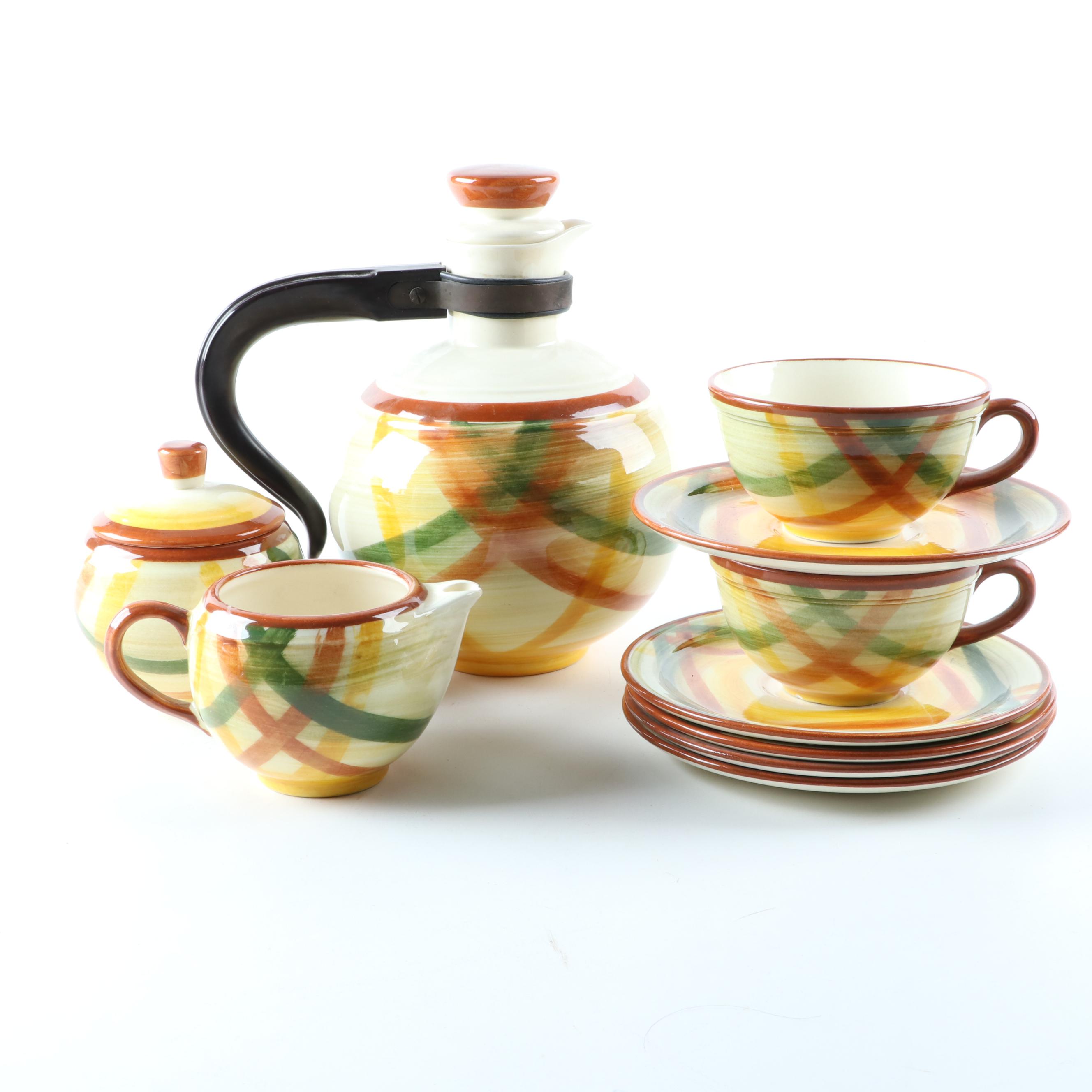 Metlox-Vernonware "Homespun" Plaid Dinnerware, 1948–1958 | EBTH