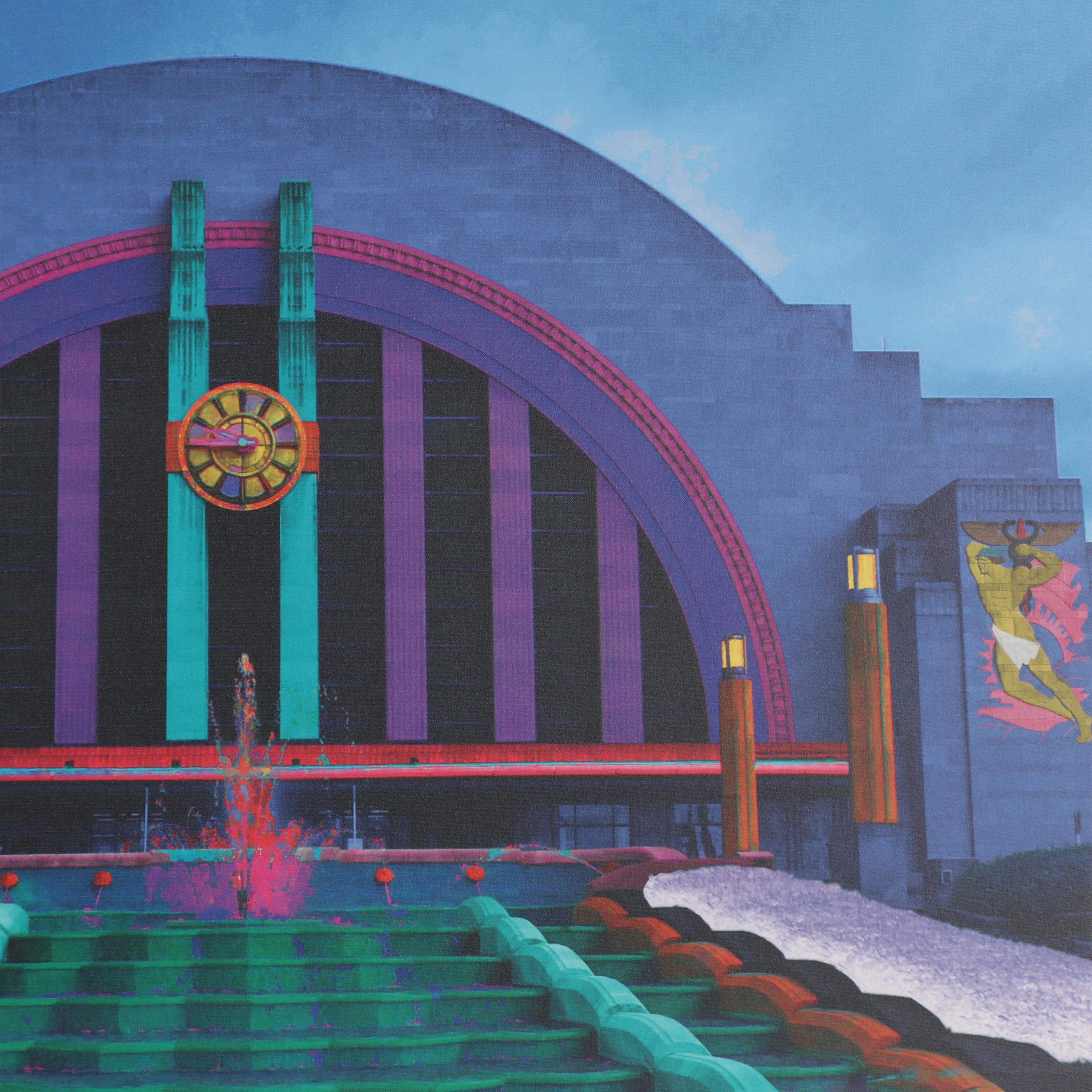 Andrew Van Sickle Canvas Giclée "The Dusk of Union Terminal 1933" | EBTH