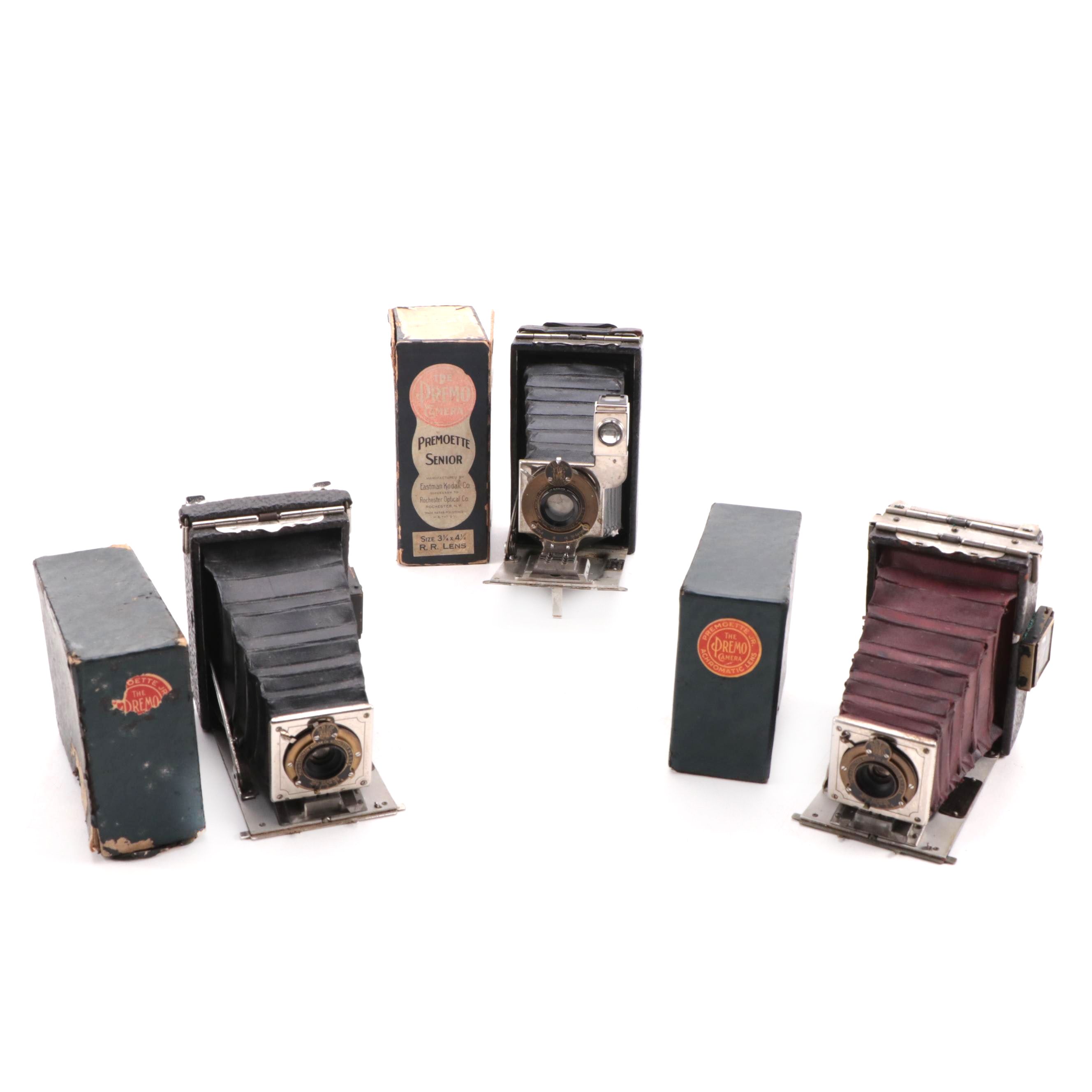 Kodak Premo Folding Bellows Cameras with Original Boxes | EBTH