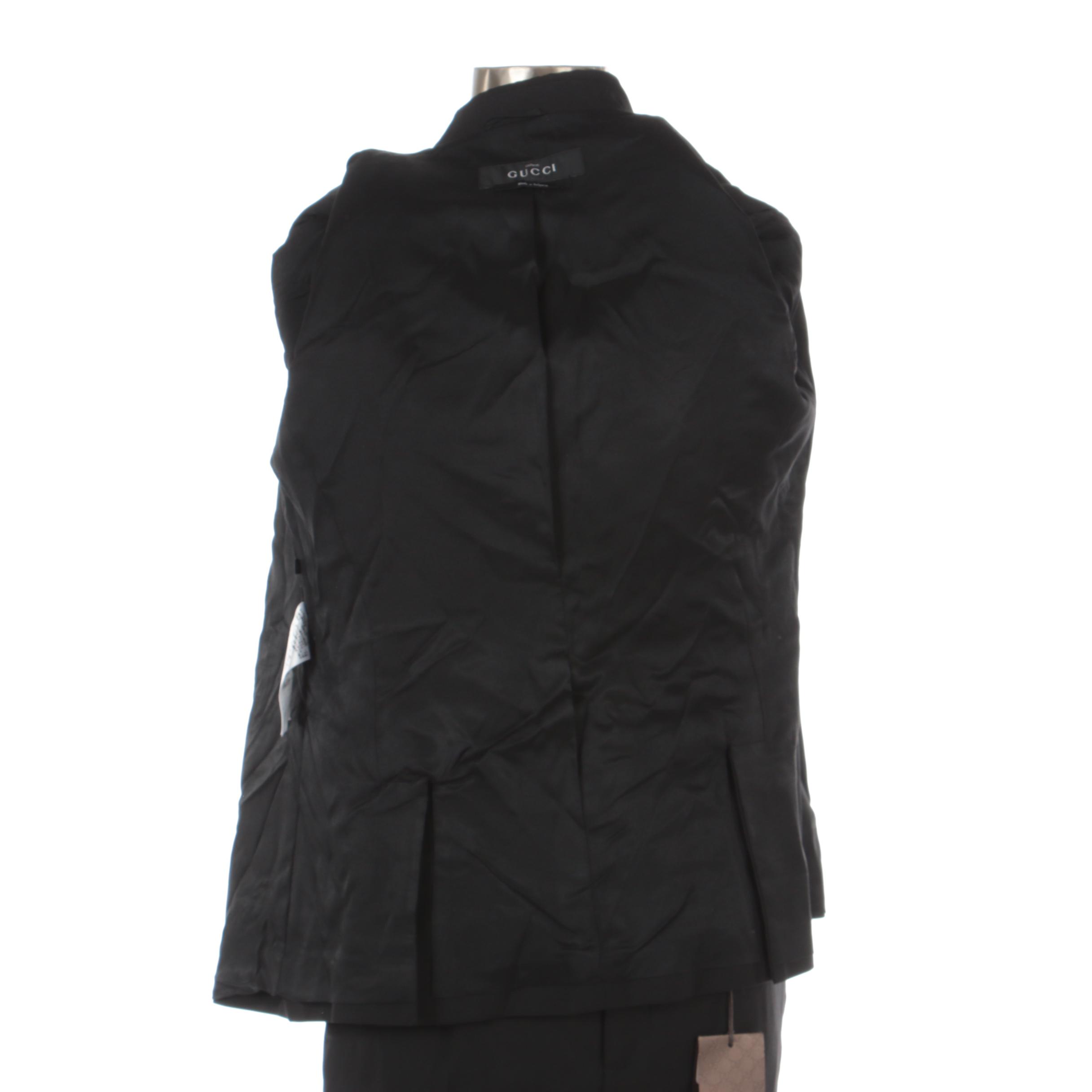 Gucci Uniform Jacket and Trousers in Black Wool | EBTH