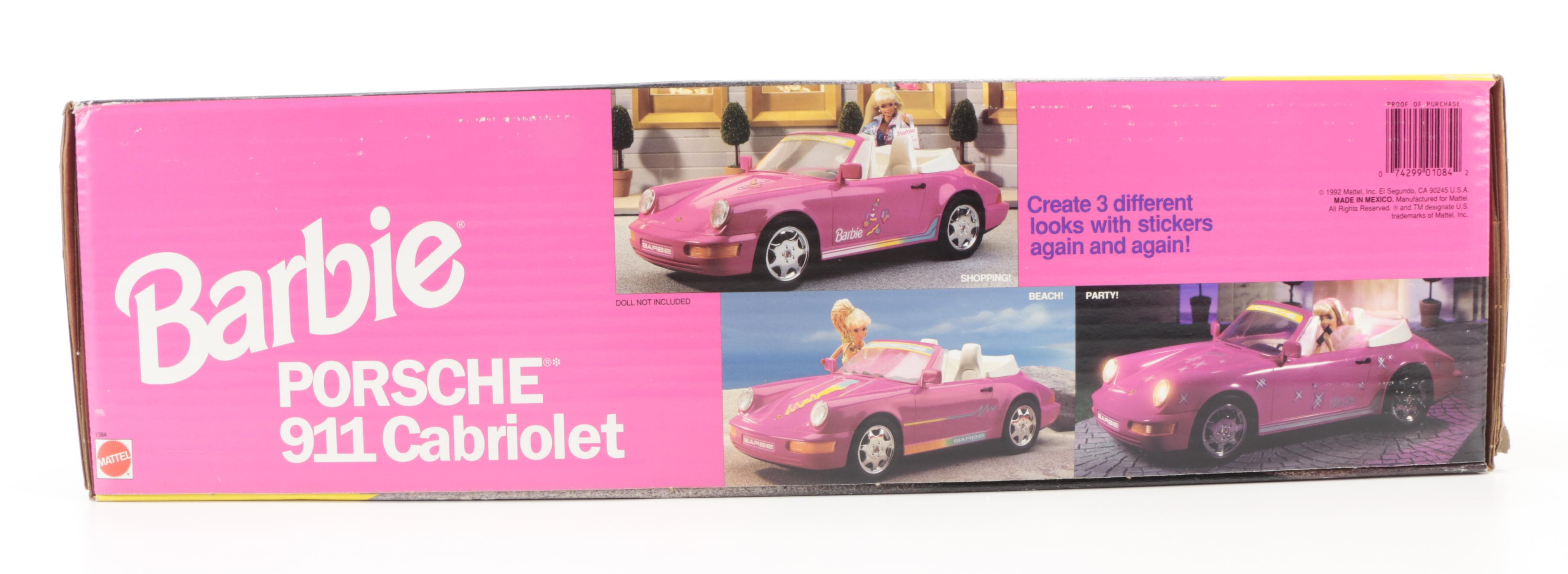 Mattel "Barbie Porsche 911 Cabriolet" Doll Car, 1990s | EBTH