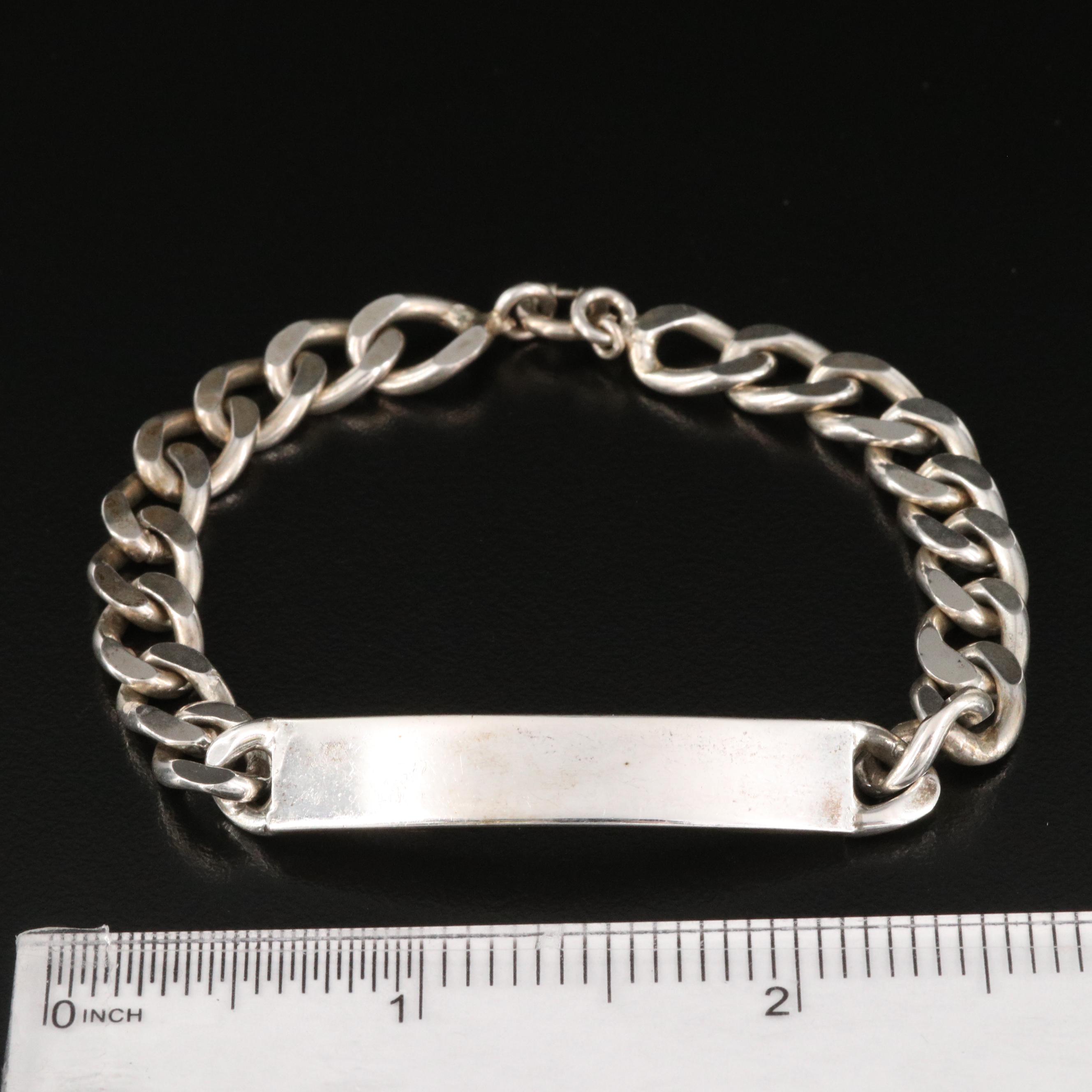 Sterling Silver ID Bracelet | EBTH