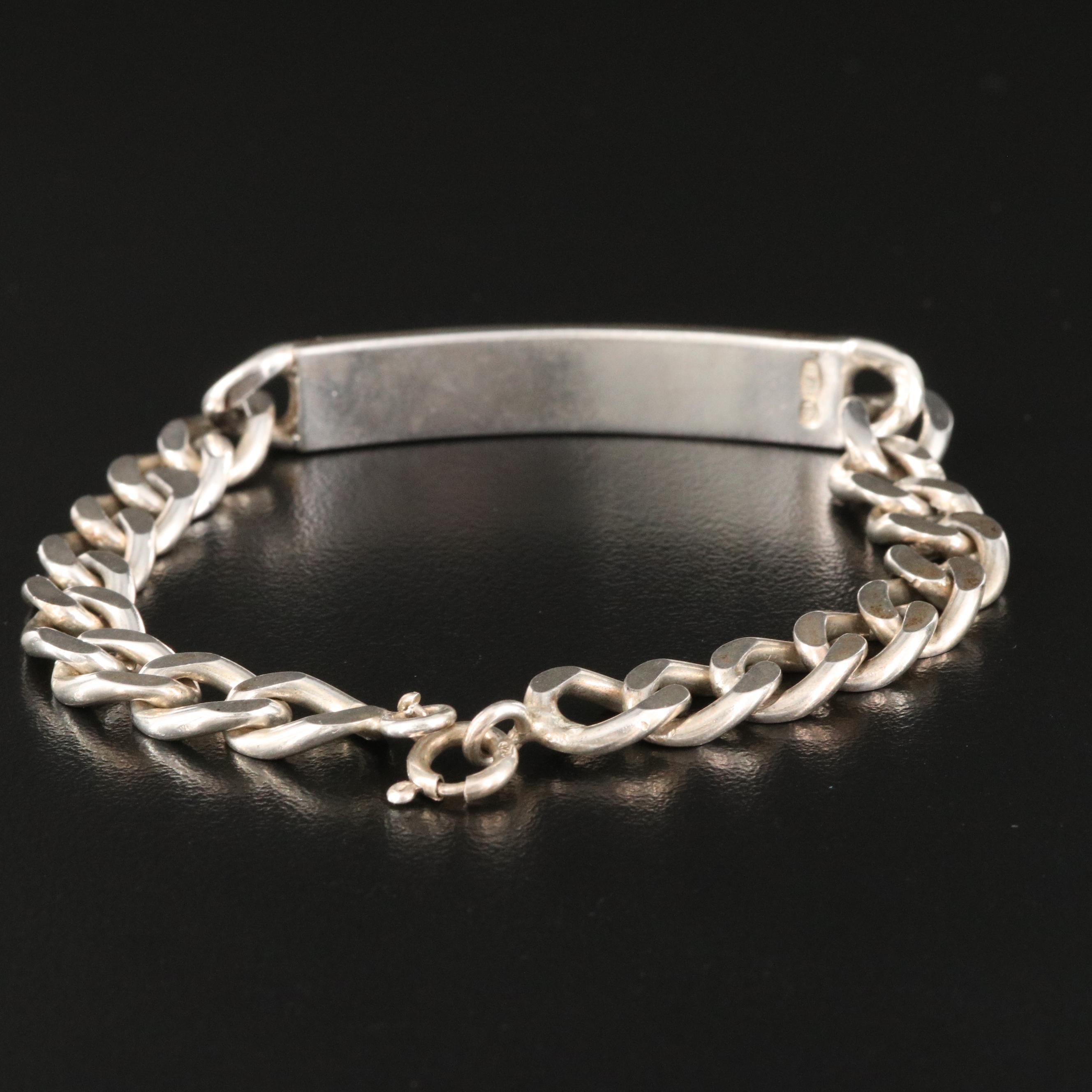 Sterling Silver ID Bracelet | EBTH