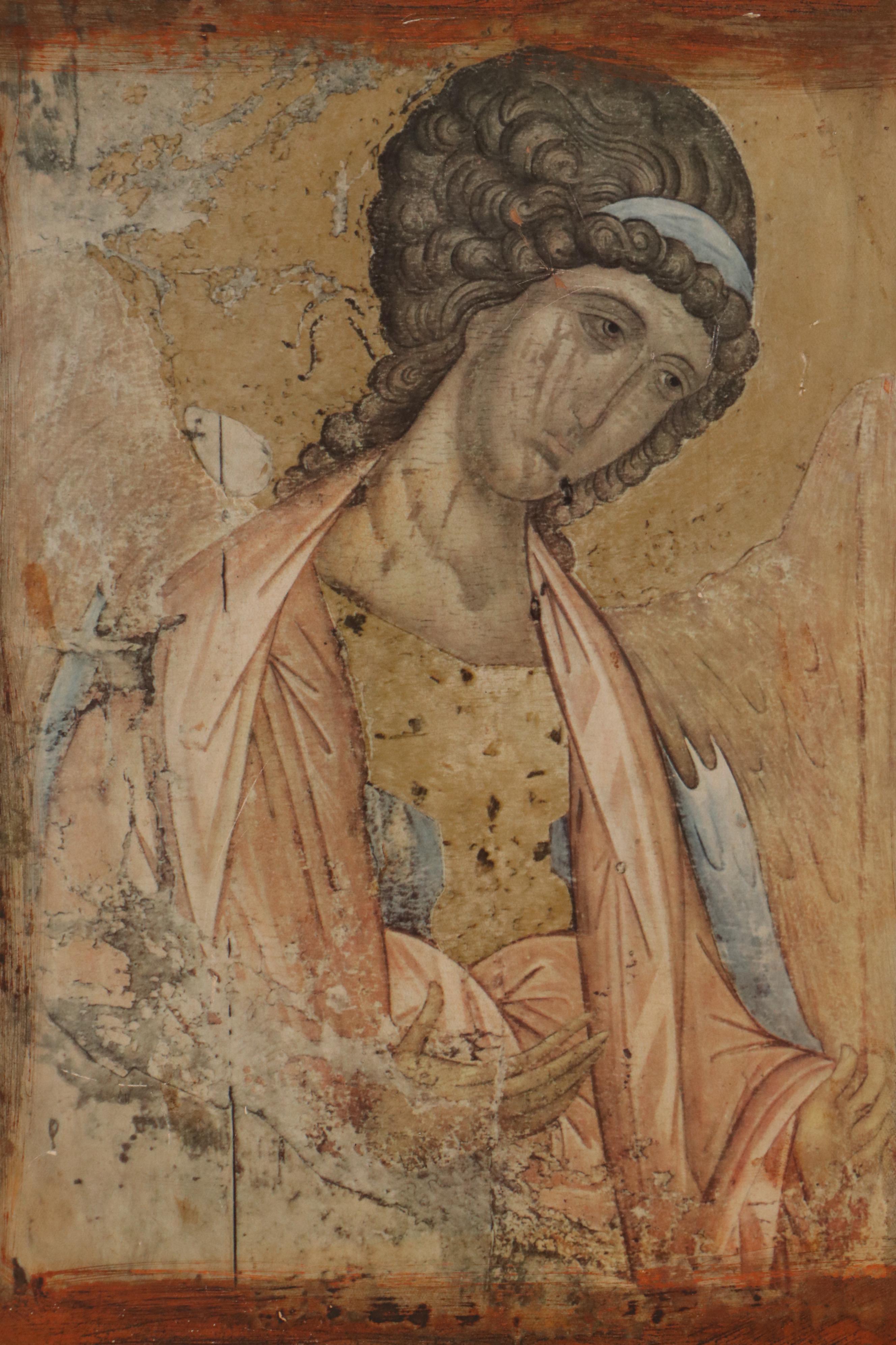 Russian Orthodox Style Offset Lithograph Icon of Saint Michael | EBTH