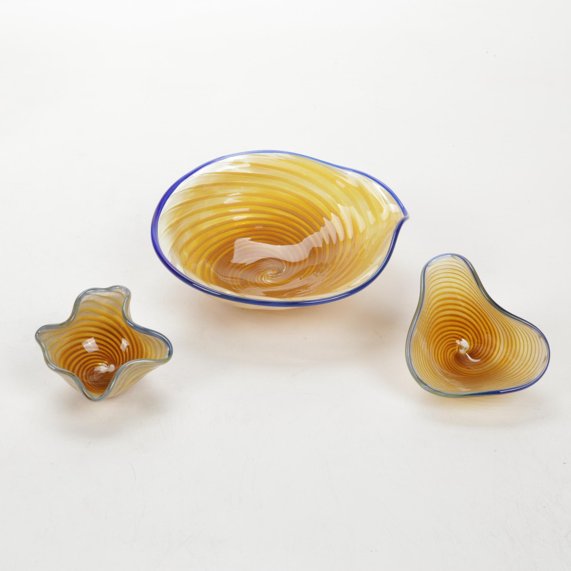 Andy Hudson Handblown Art Glass Sculptural Nested Vessels, 2001 | EBTH