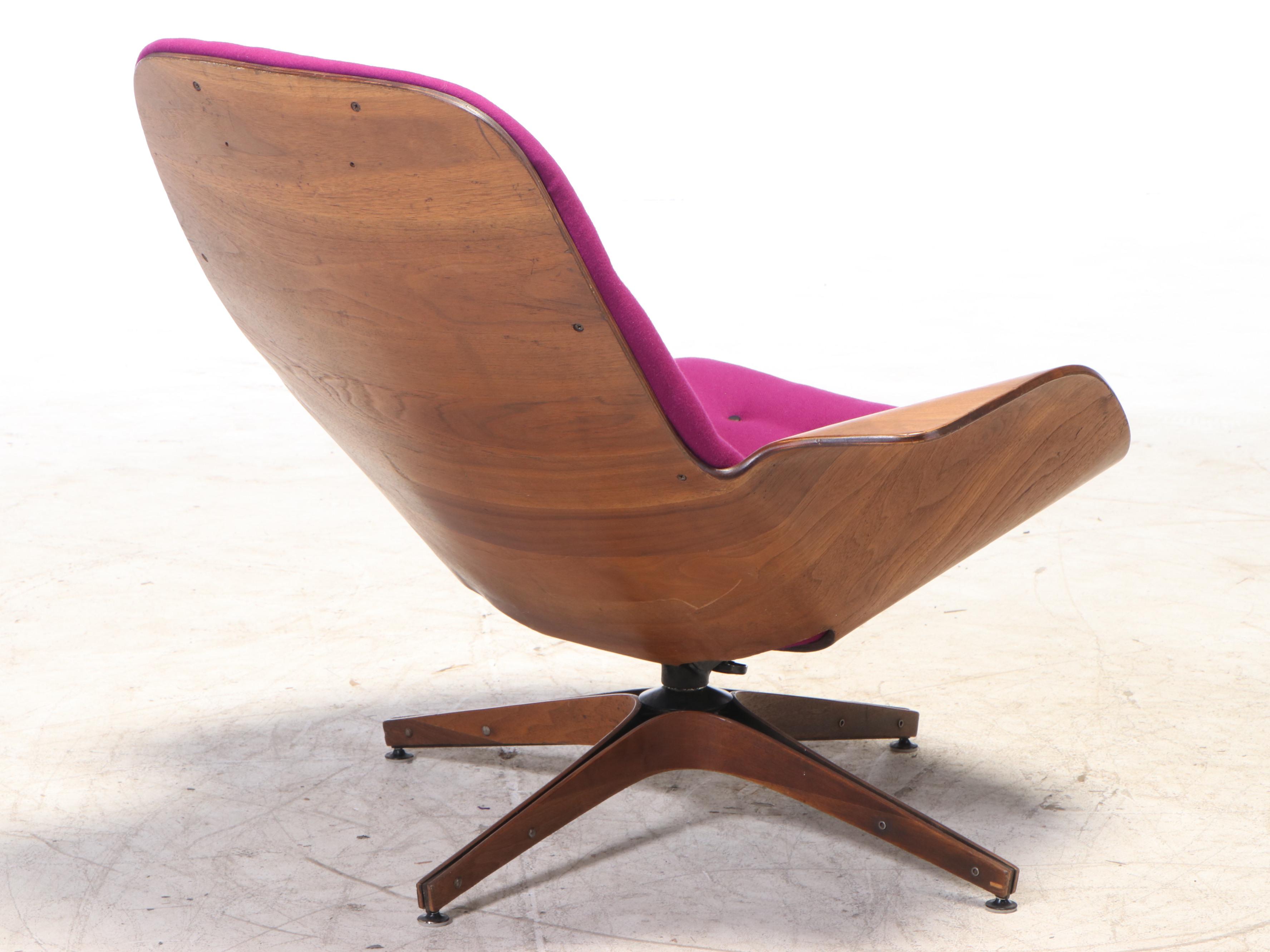 Plycraft "Mr. Chair" Mid Century Modern Laminated Walnut Lounge Chair ...