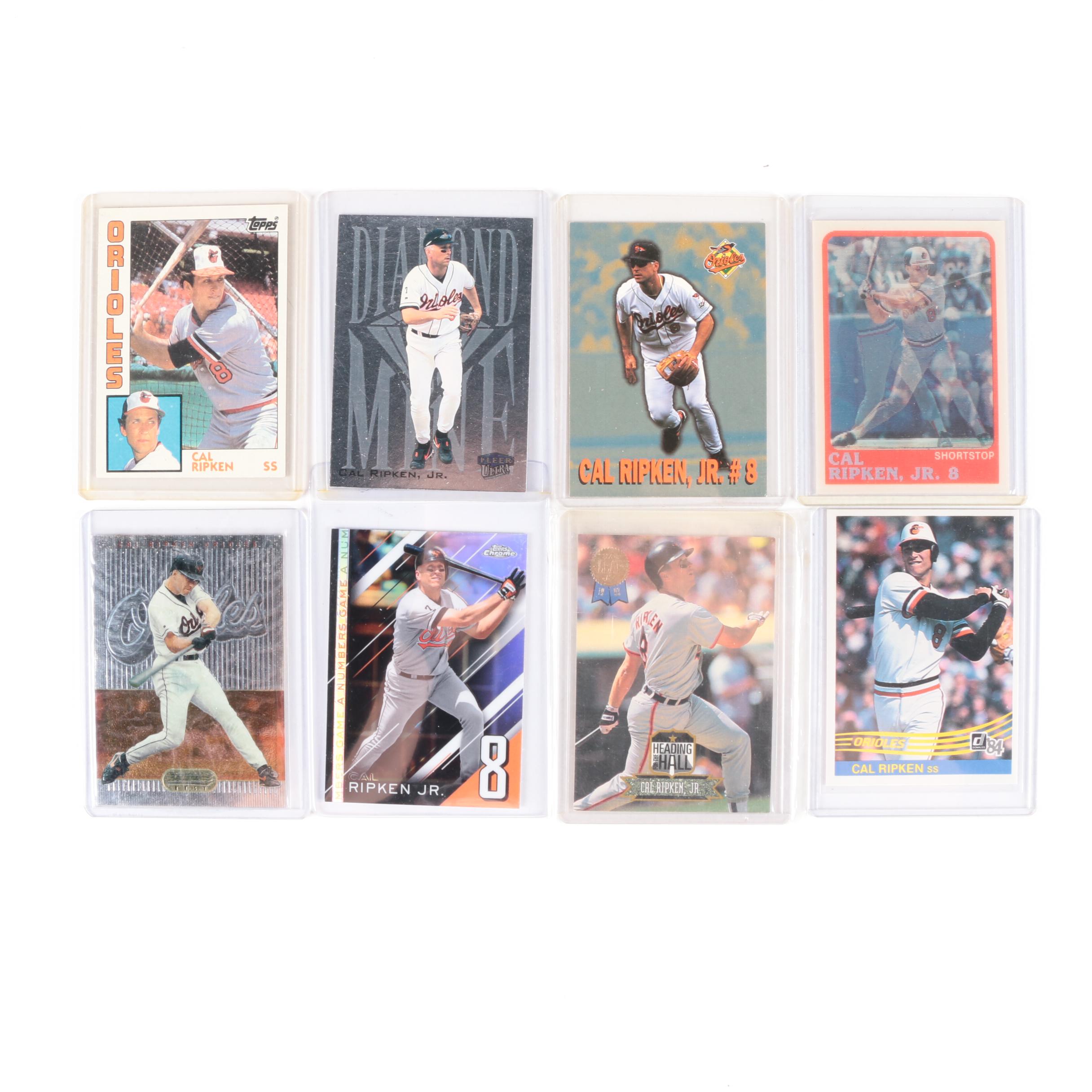 Cal Ripken, Jr. Baseball Cards Including 23 Karat All-Gold Sculptured ...