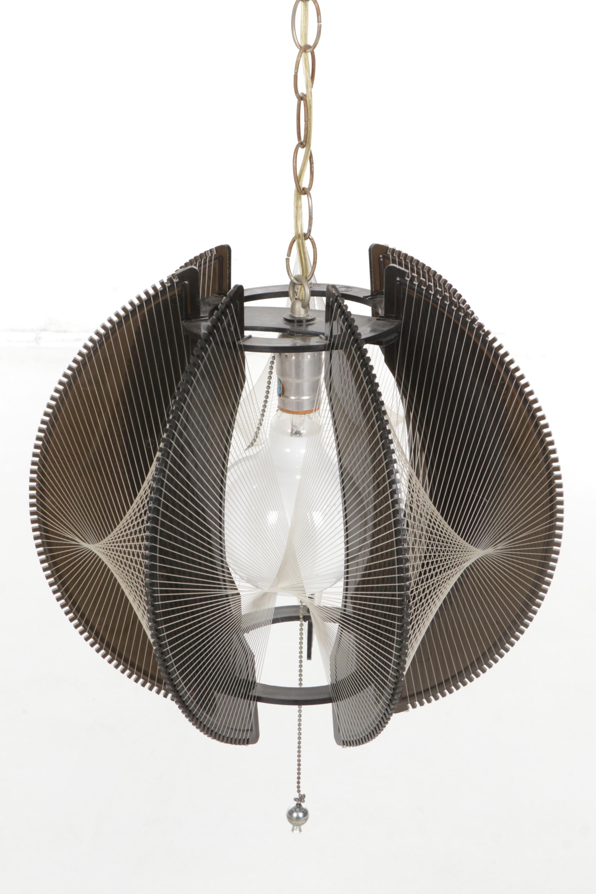 Mid Century Modern Paul Secon Style String Art and Acrylic Hanging ...