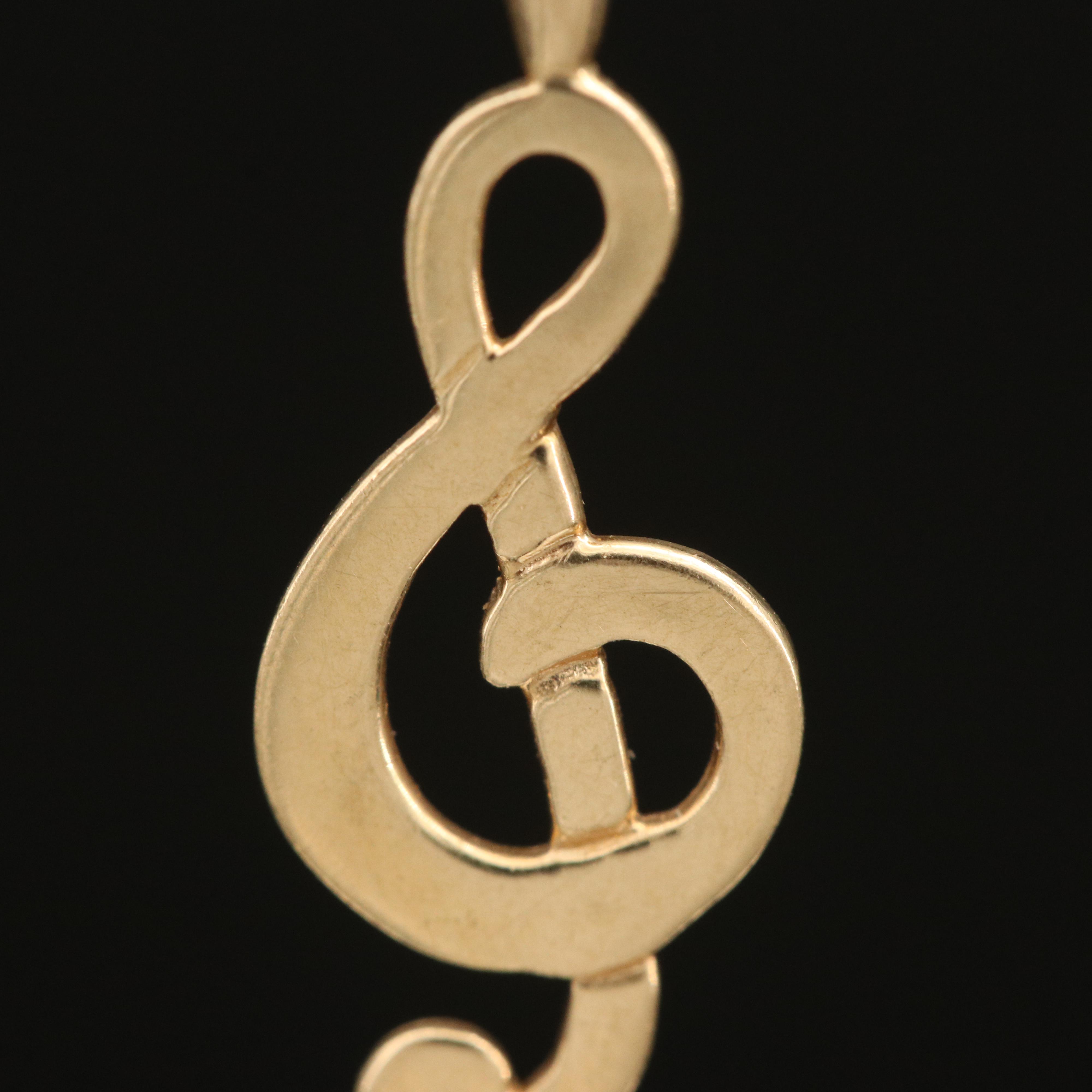 14K Treble Clef Charm | EBTH