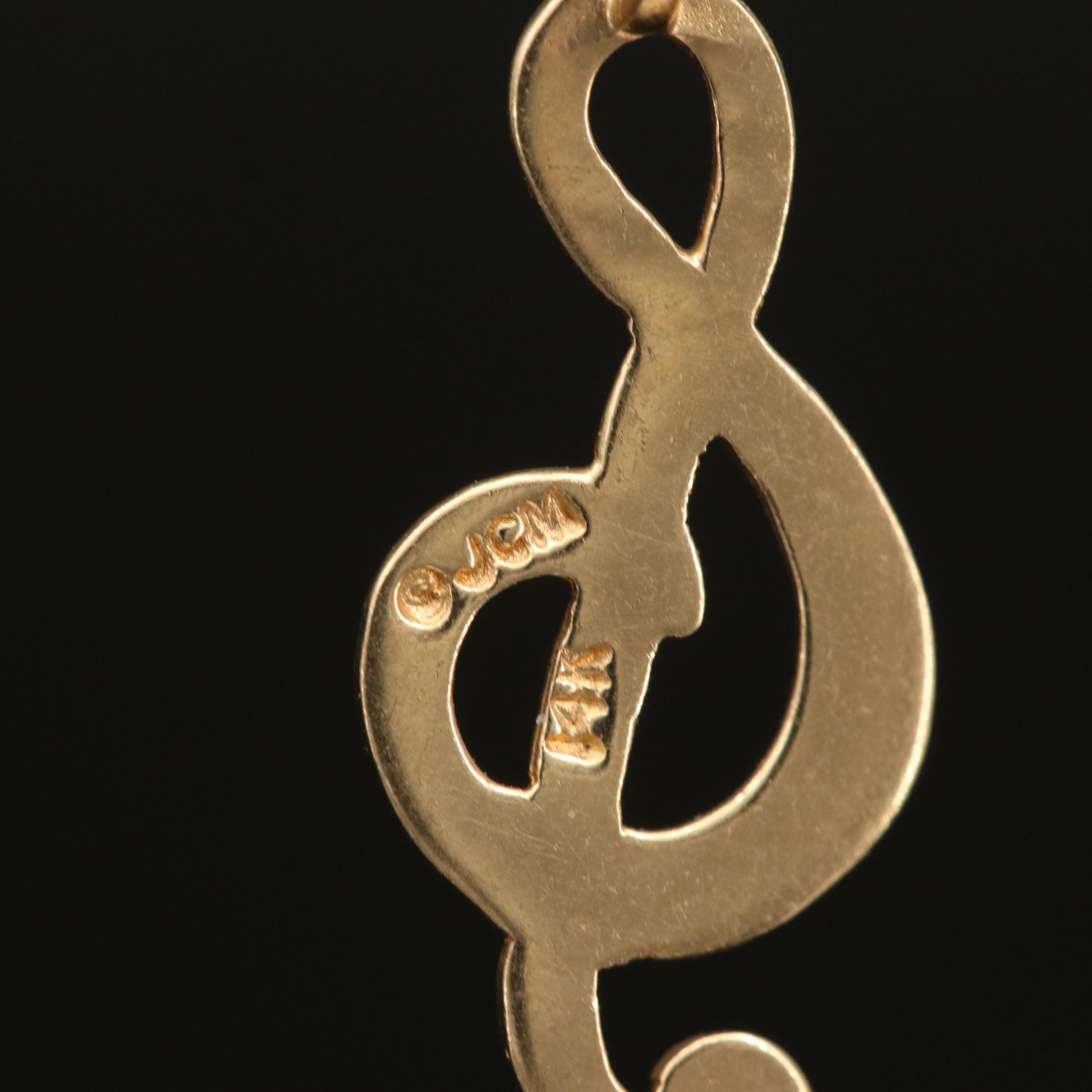 14K Treble Clef Charm | EBTH