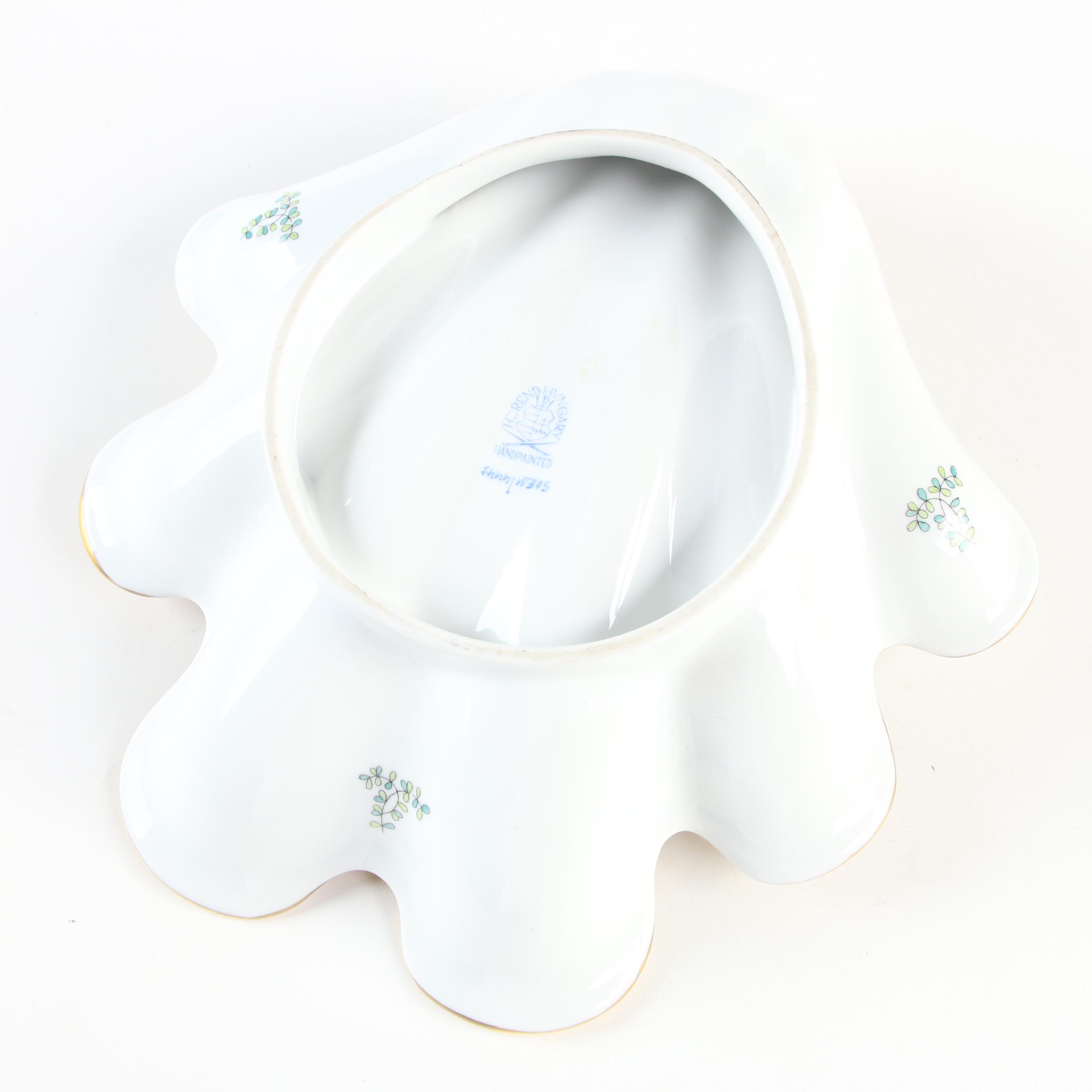 Herend "Livia" Porcelain Shell-Shaped Dish | EBTH