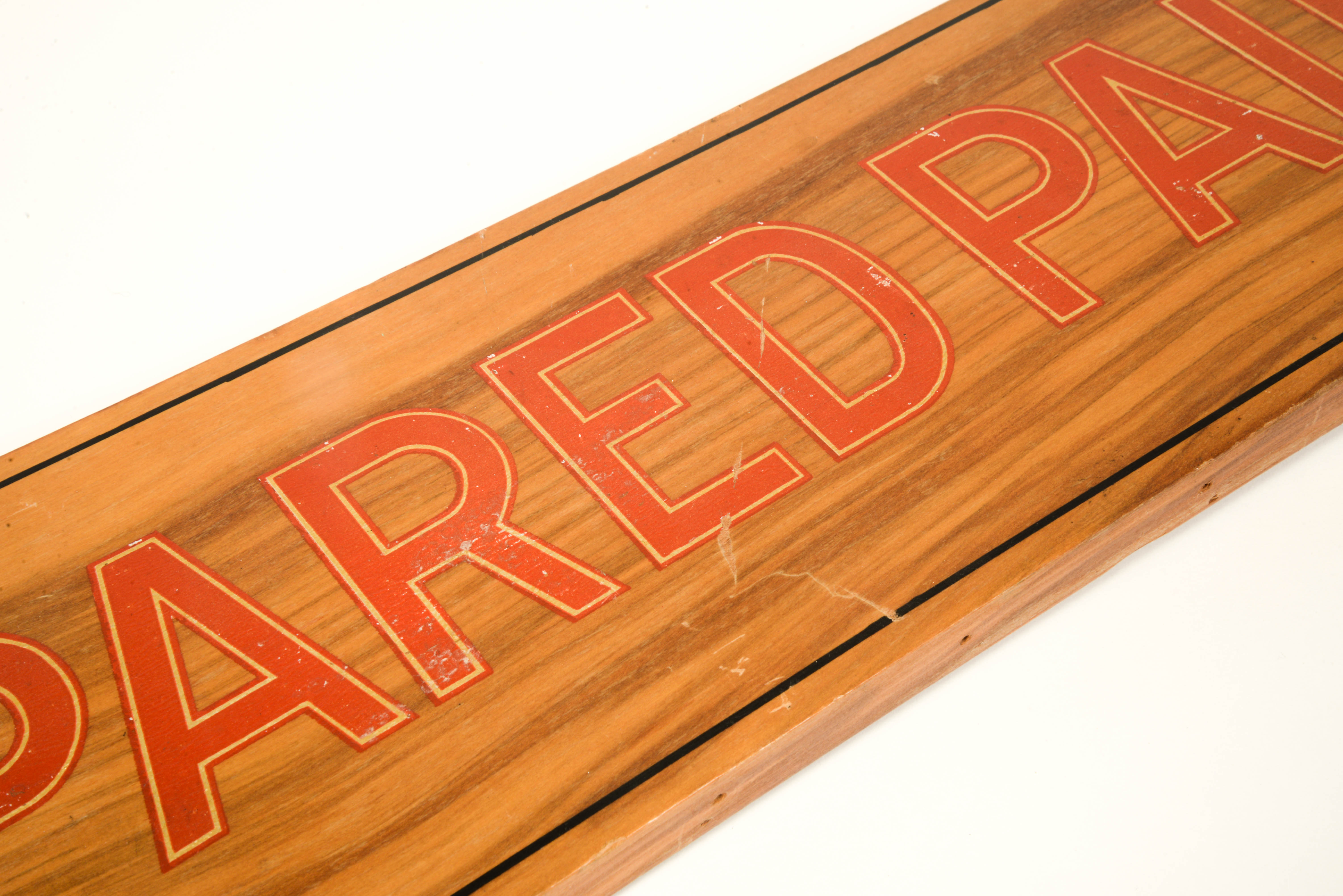 DuPont "Prepared Paint" Wood Sign | EBTH
