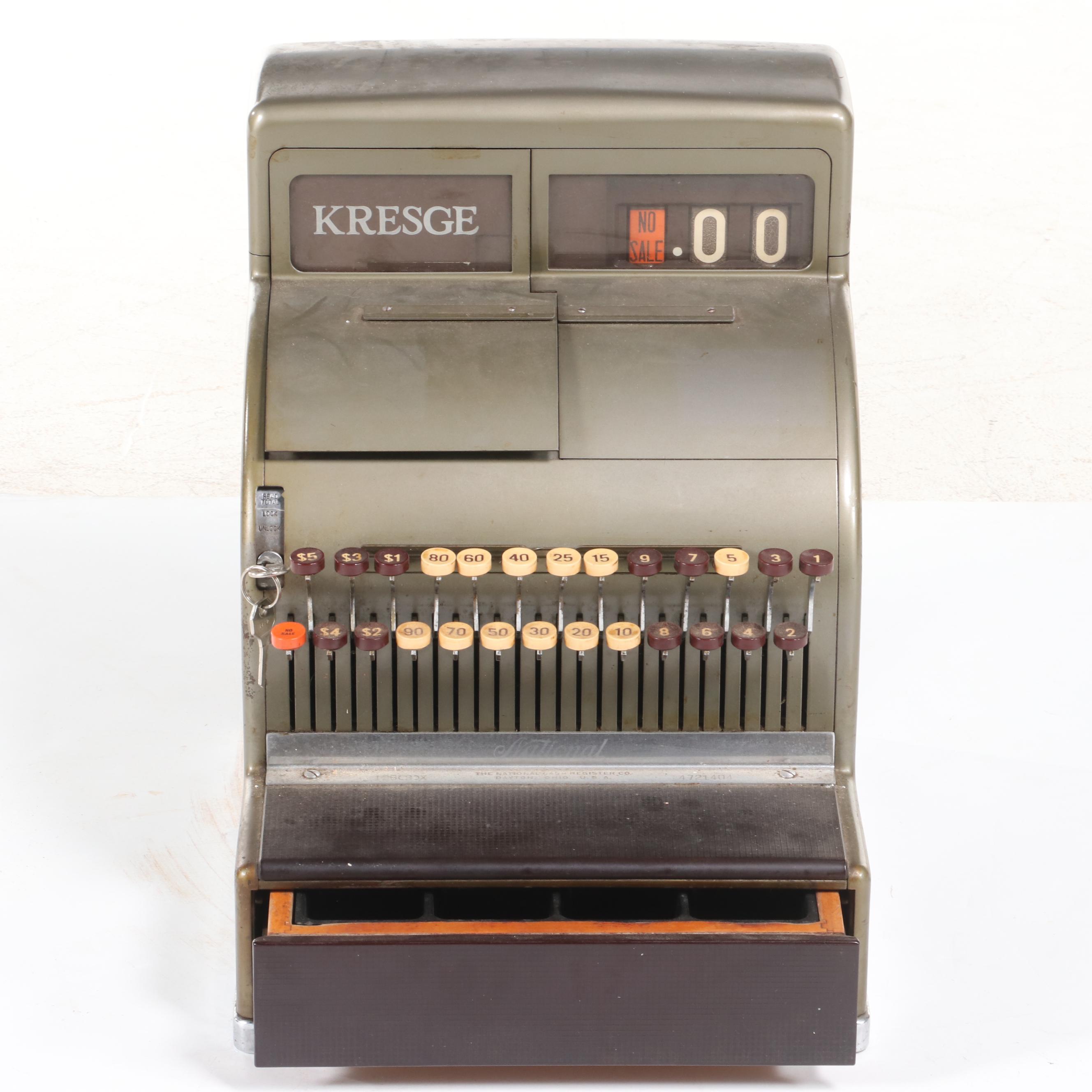 Kresge NCR Class 100 Cash Register, Circa 1950s | EBTH