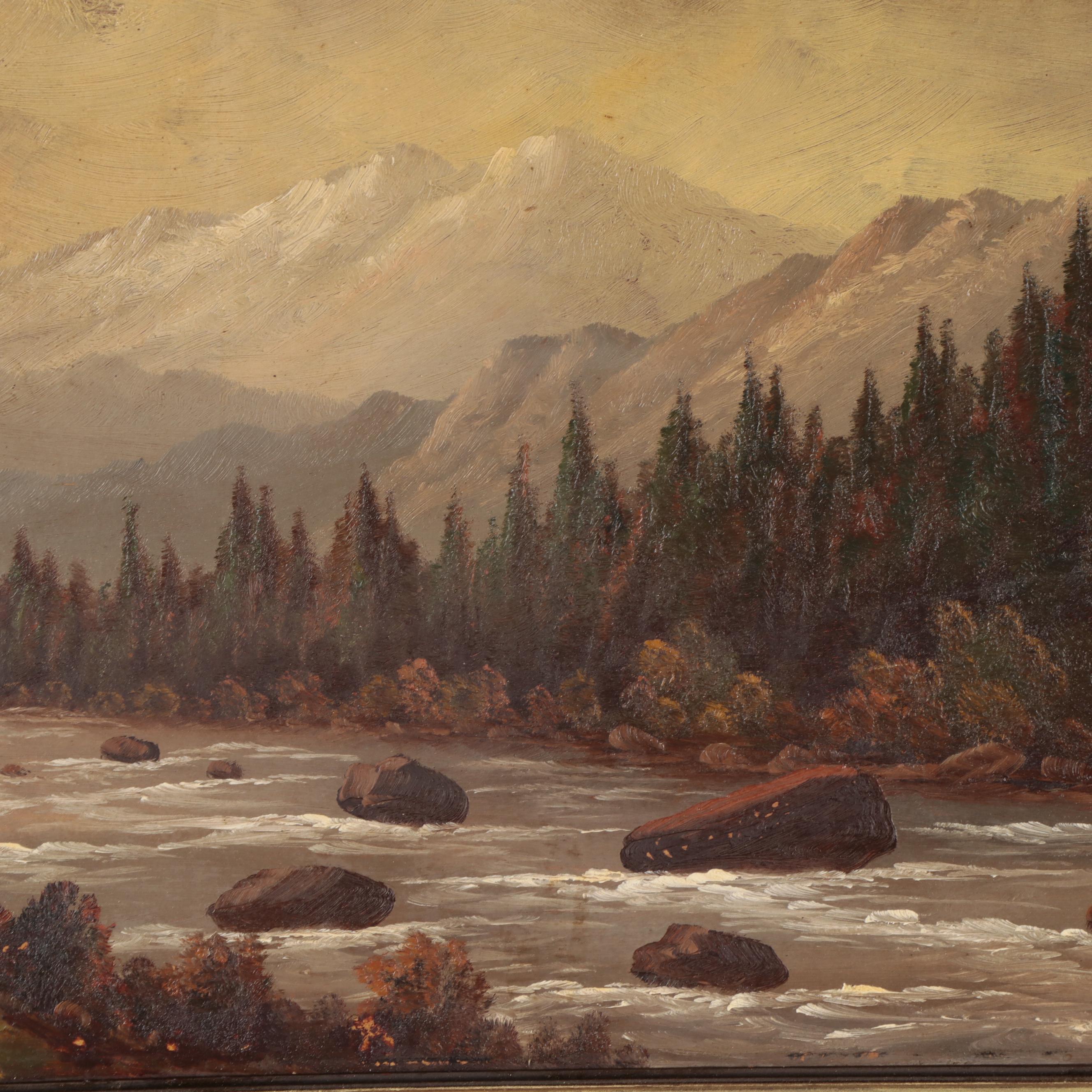 Lorenz Griffith Landscape Oil Painting, Early 20th Century | EBTH