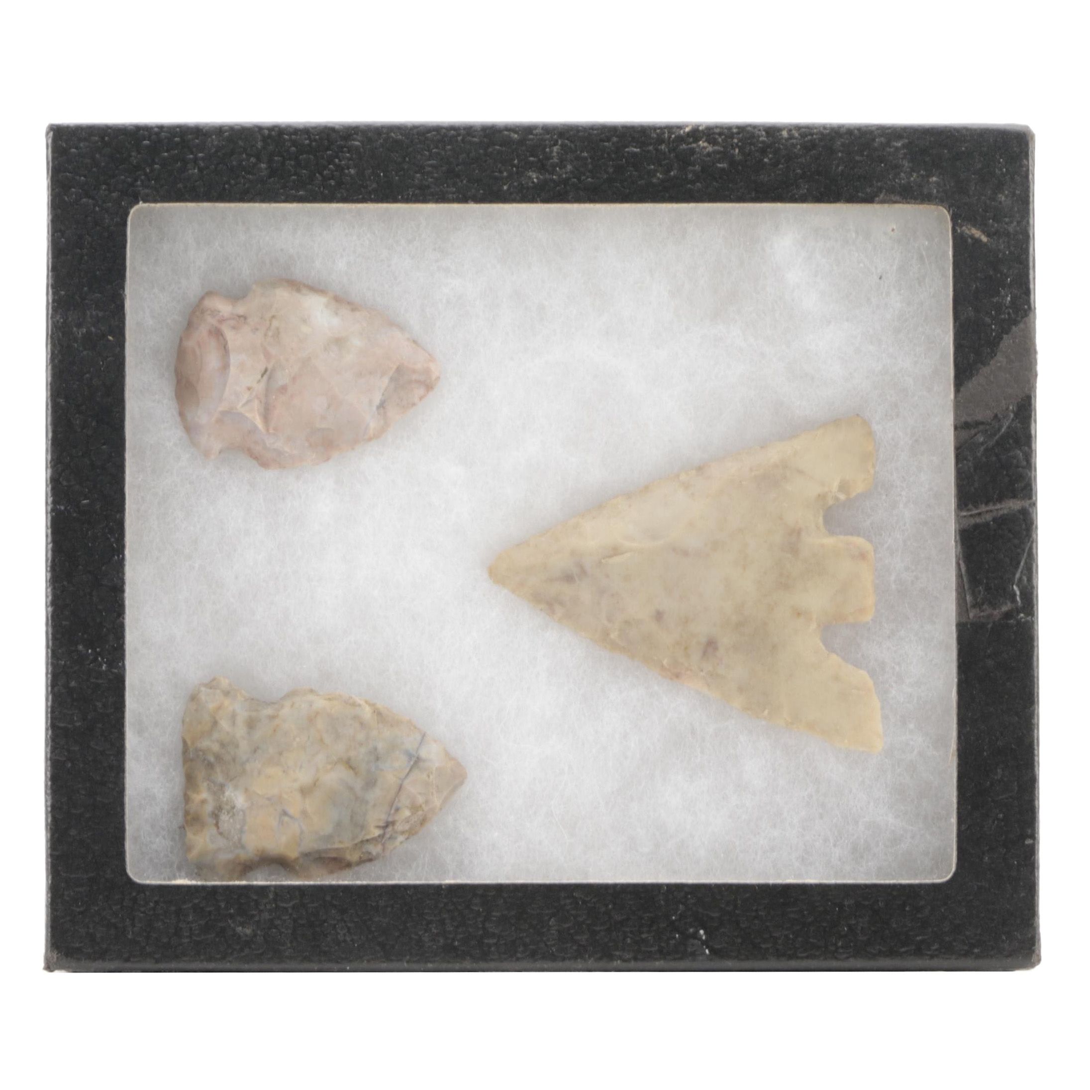 Native American Notched Flint Projectile Points | EBTH
