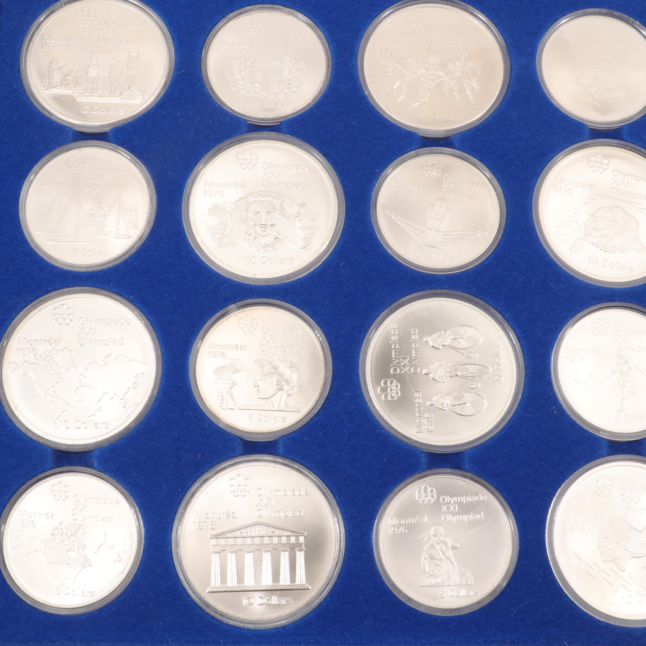 Complete Set of 1976 Canadian Olympic Silver Coins | EBTH