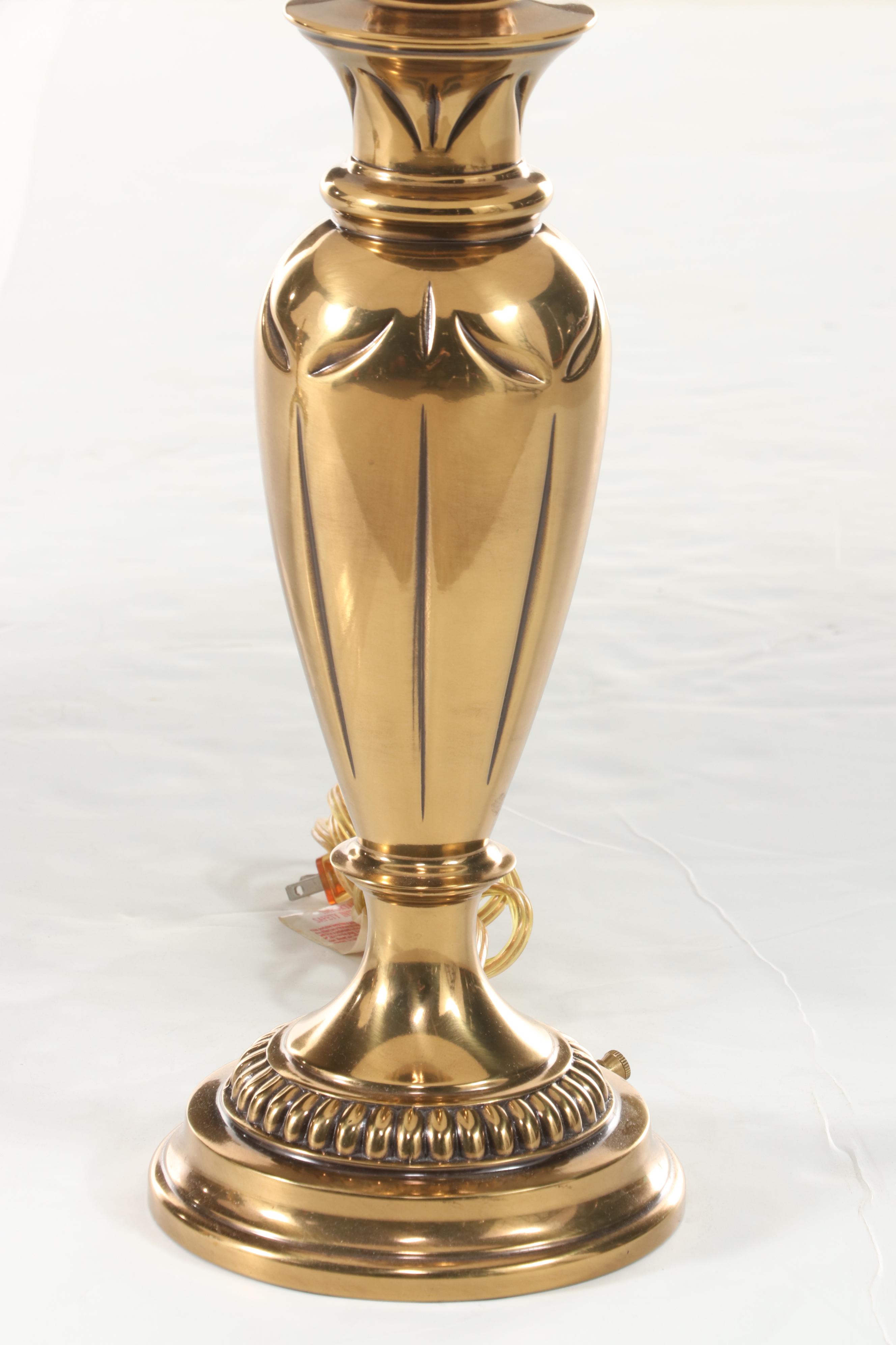 Pair of Brass Baluster Form Table Lamps | EBTH