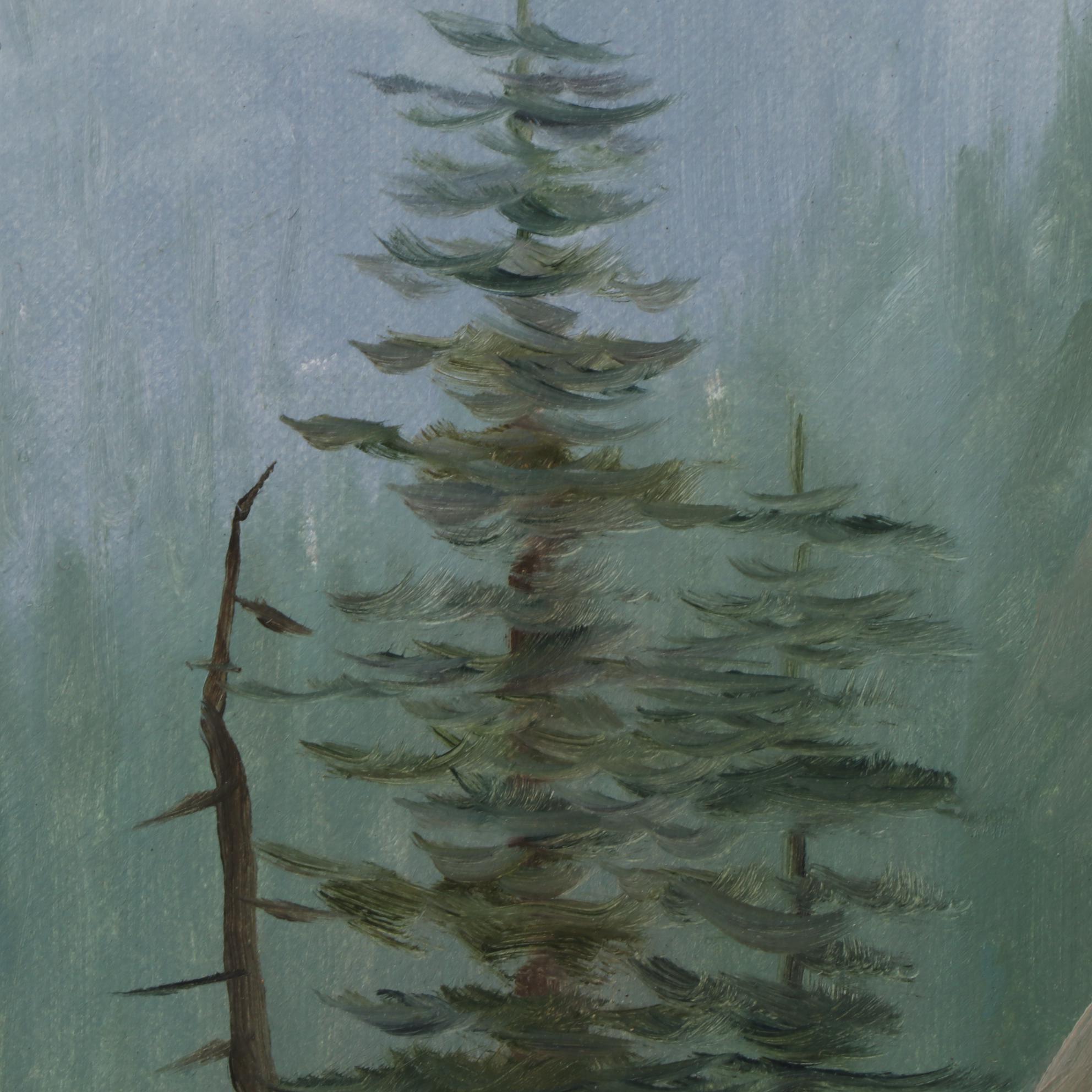 Robert DeLeon Landscape Oil Painting, 1990 | EBTH