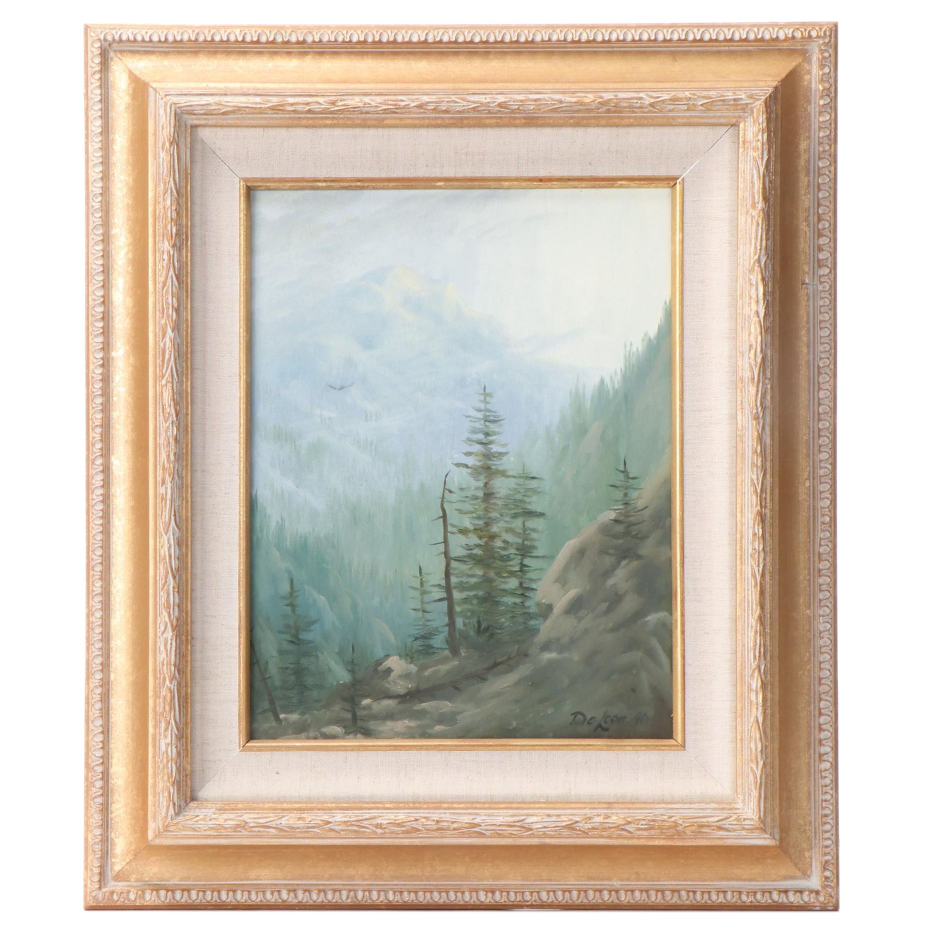Robert DeLeon Landscape Oil Painting, 1990 | EBTH