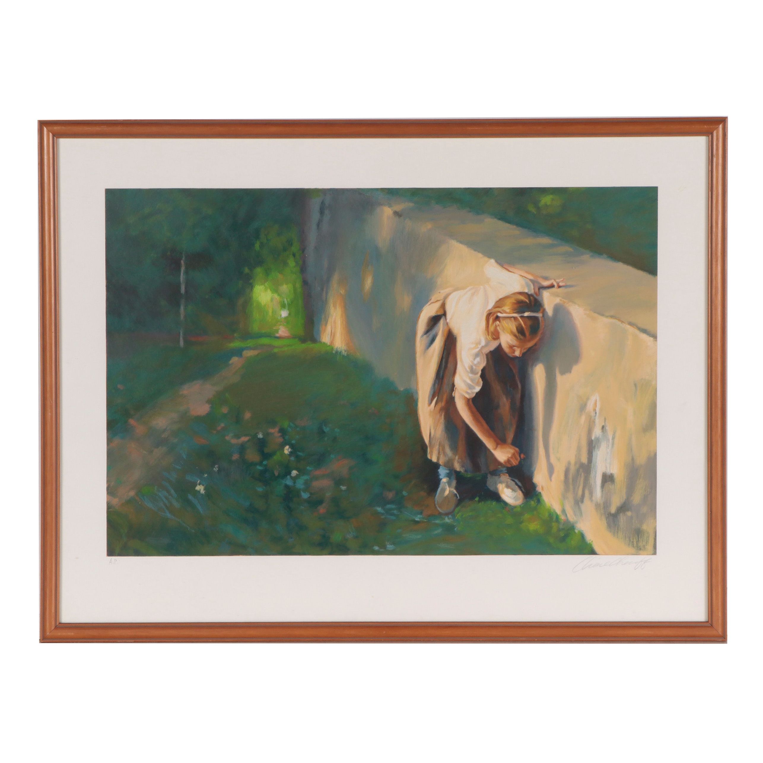 Chase Chen Serigraph "Backyard 1989," Late 20th Century | EBTH