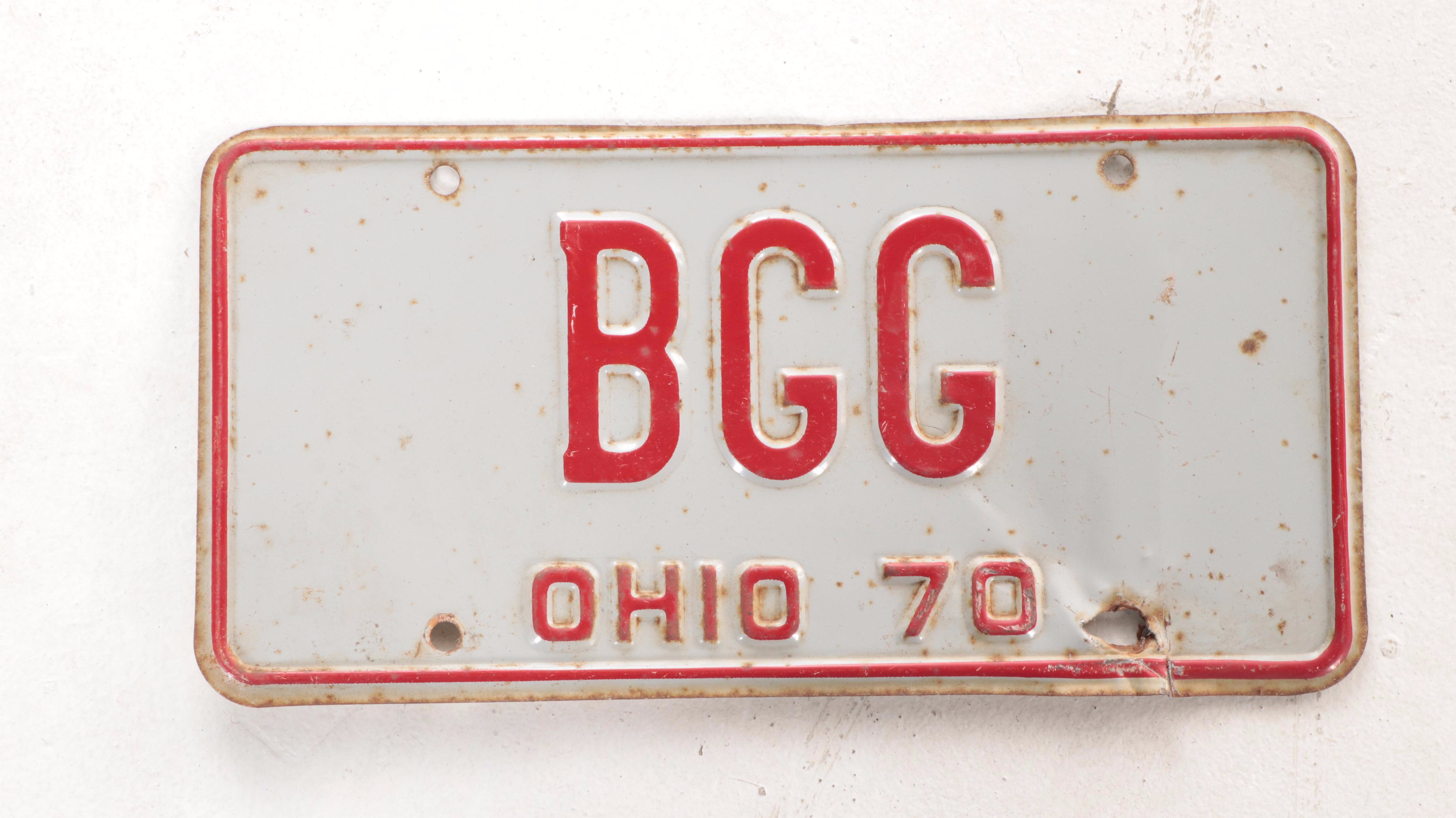 State of Ohio Vehicle License Plates, 1970s, 1980s, and More | EBTH